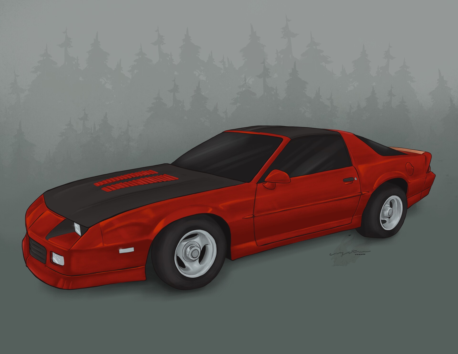 ArtStation - the camaro . vehicle artwork