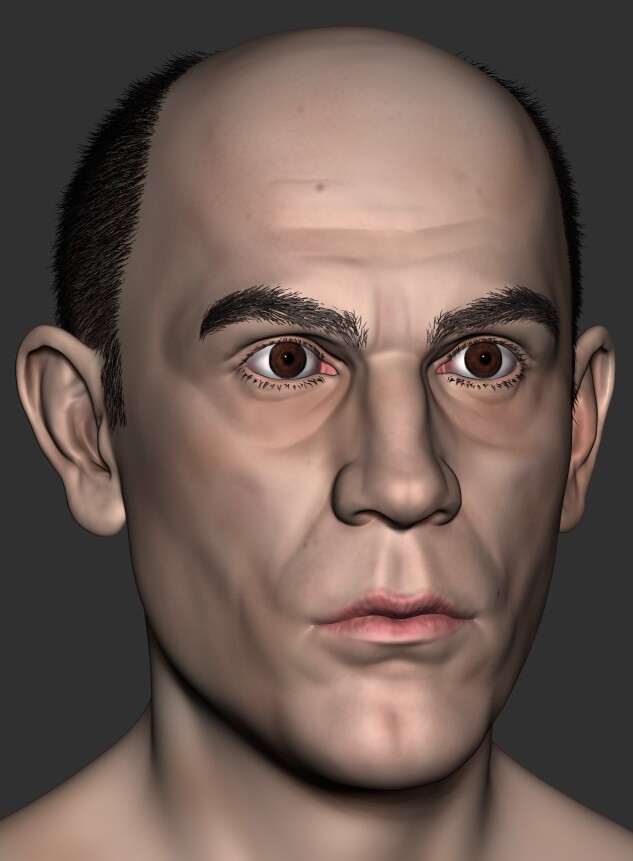 ArtStation - John Malkovich portrait