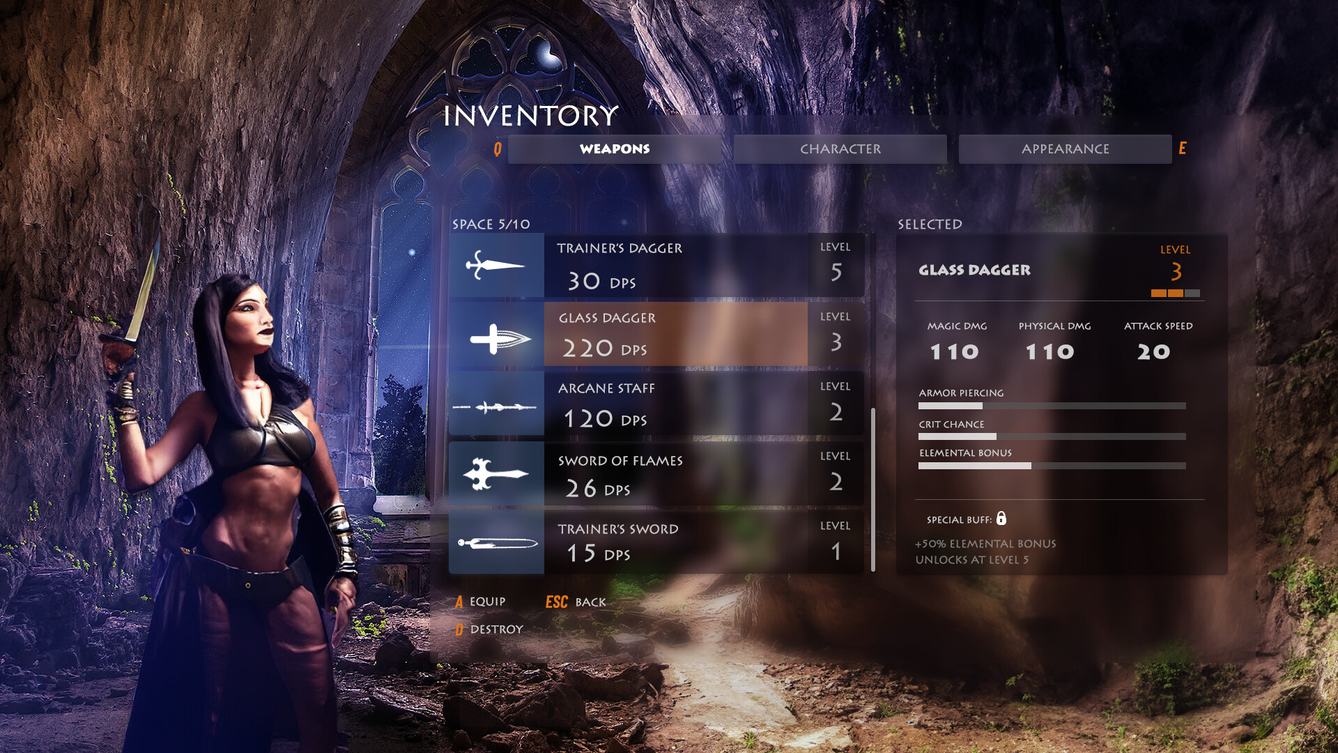 ArtStation - Fantasy PC Game UI Mockup