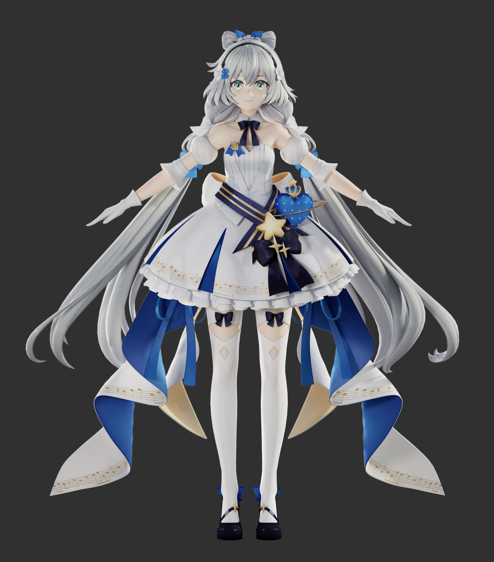 ArtStation - New model : Luo-Tianyi 10th anniversary WIP
