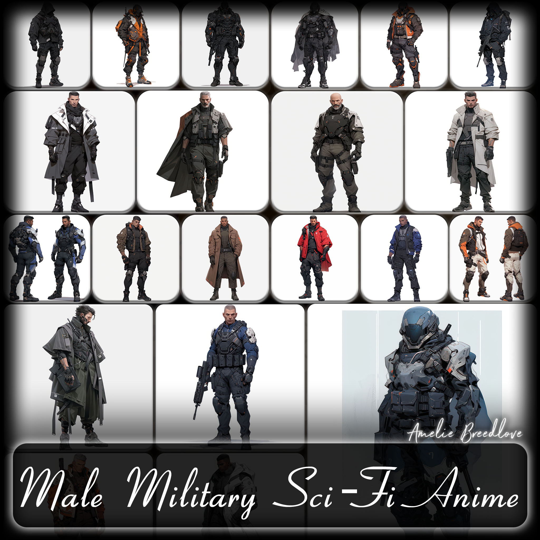 Anime Male Military Characters