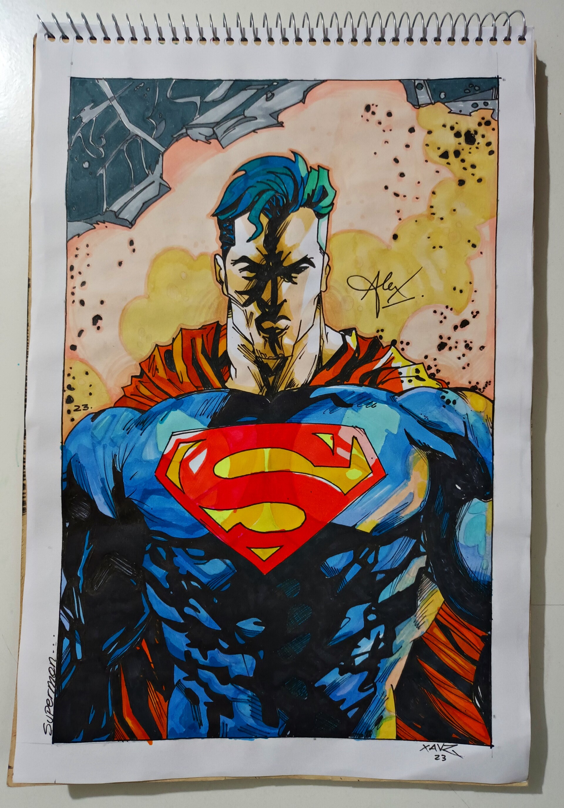 ArtStation - Superman y John Wick