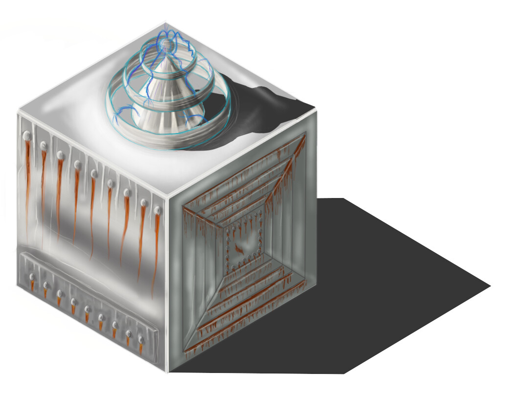 ArtStation - 2D Steel Cube