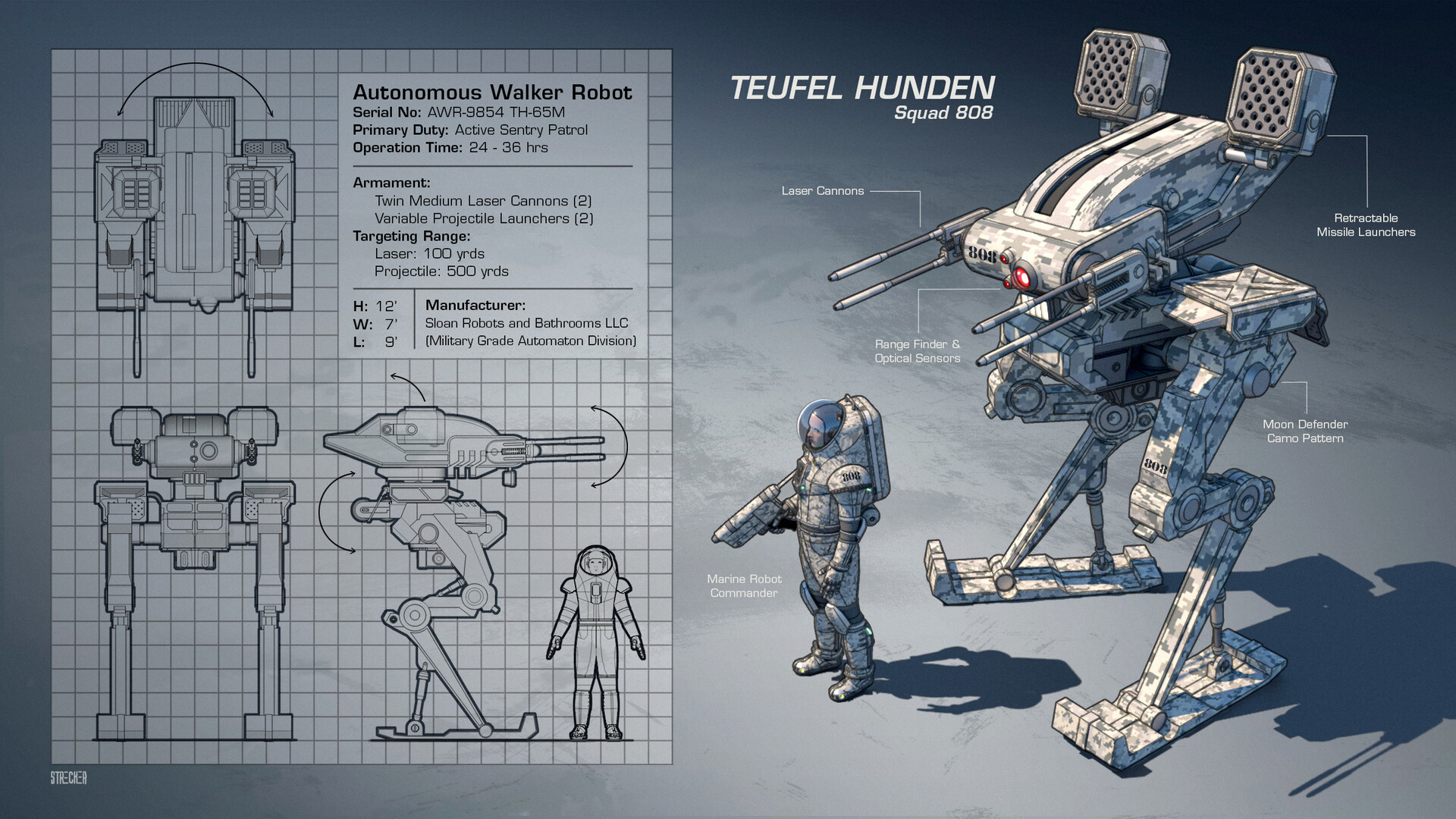 ArtStation - Autonomous Walker Robots