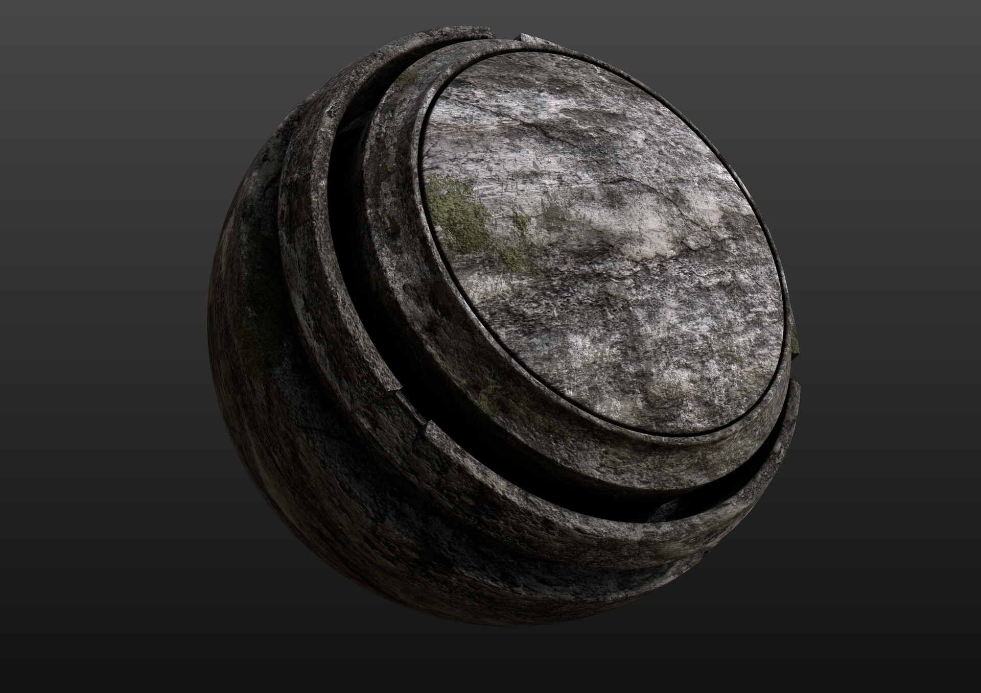 ArtStation - Worn Stone Wall Material