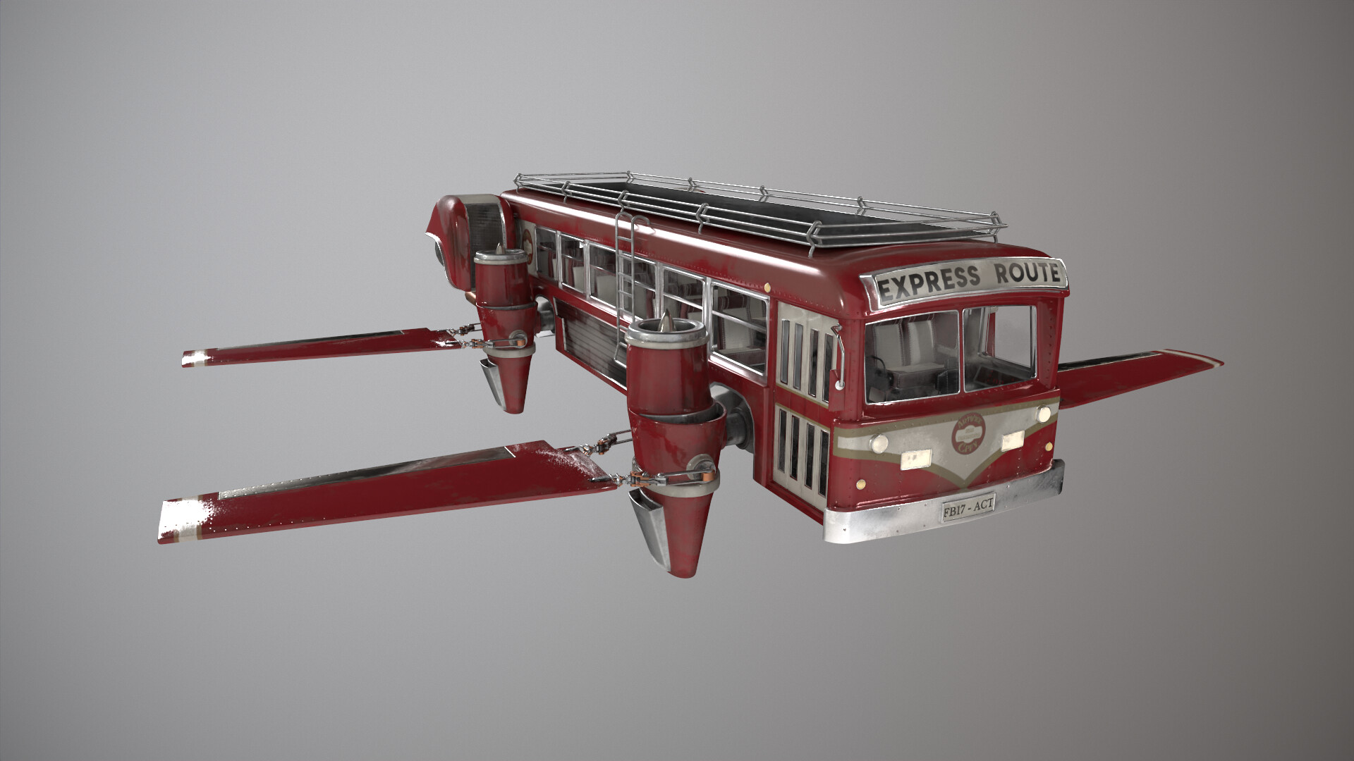 Alec Knott - Artifice Project: Aerial Mass Transportation Vehicle "Sky Bus"