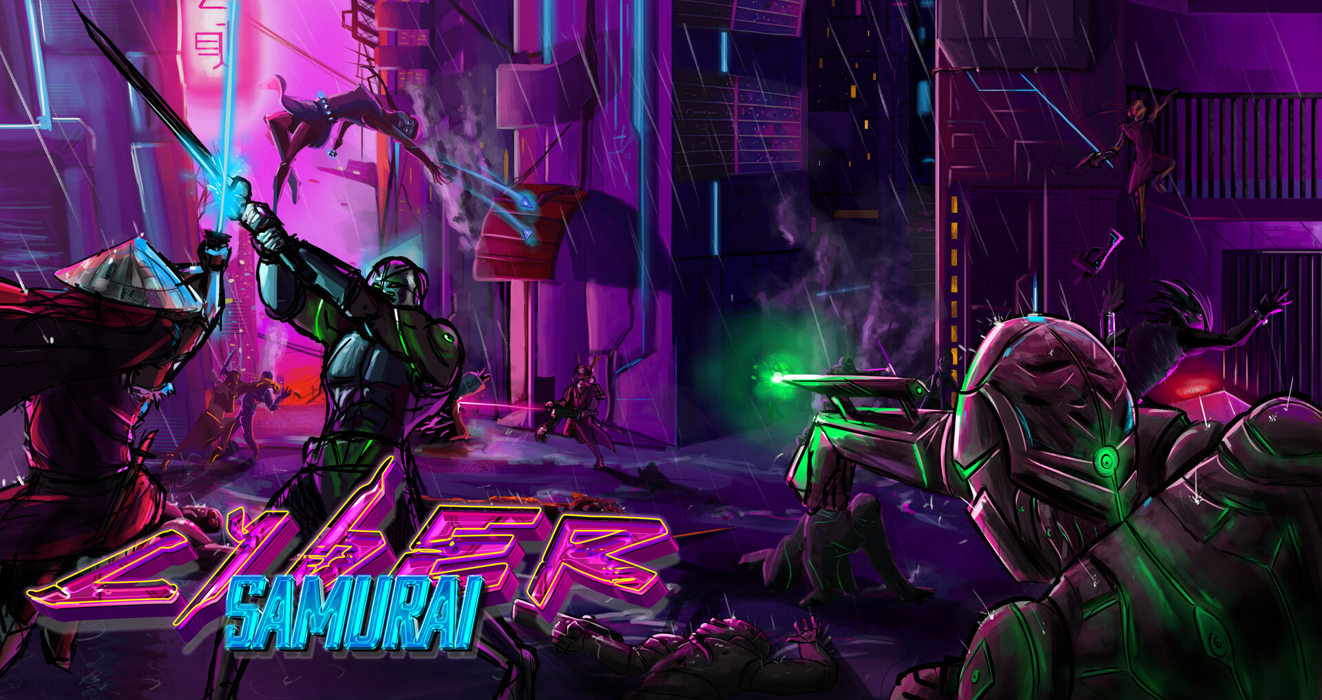 ArtStation - Cyber Samurai