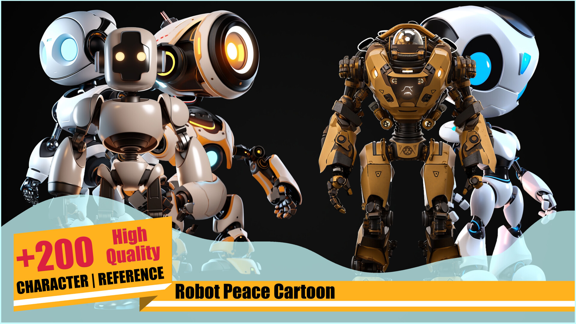 ArtStation - +200 Robot Peace Cartoon Outfit | Reference Images