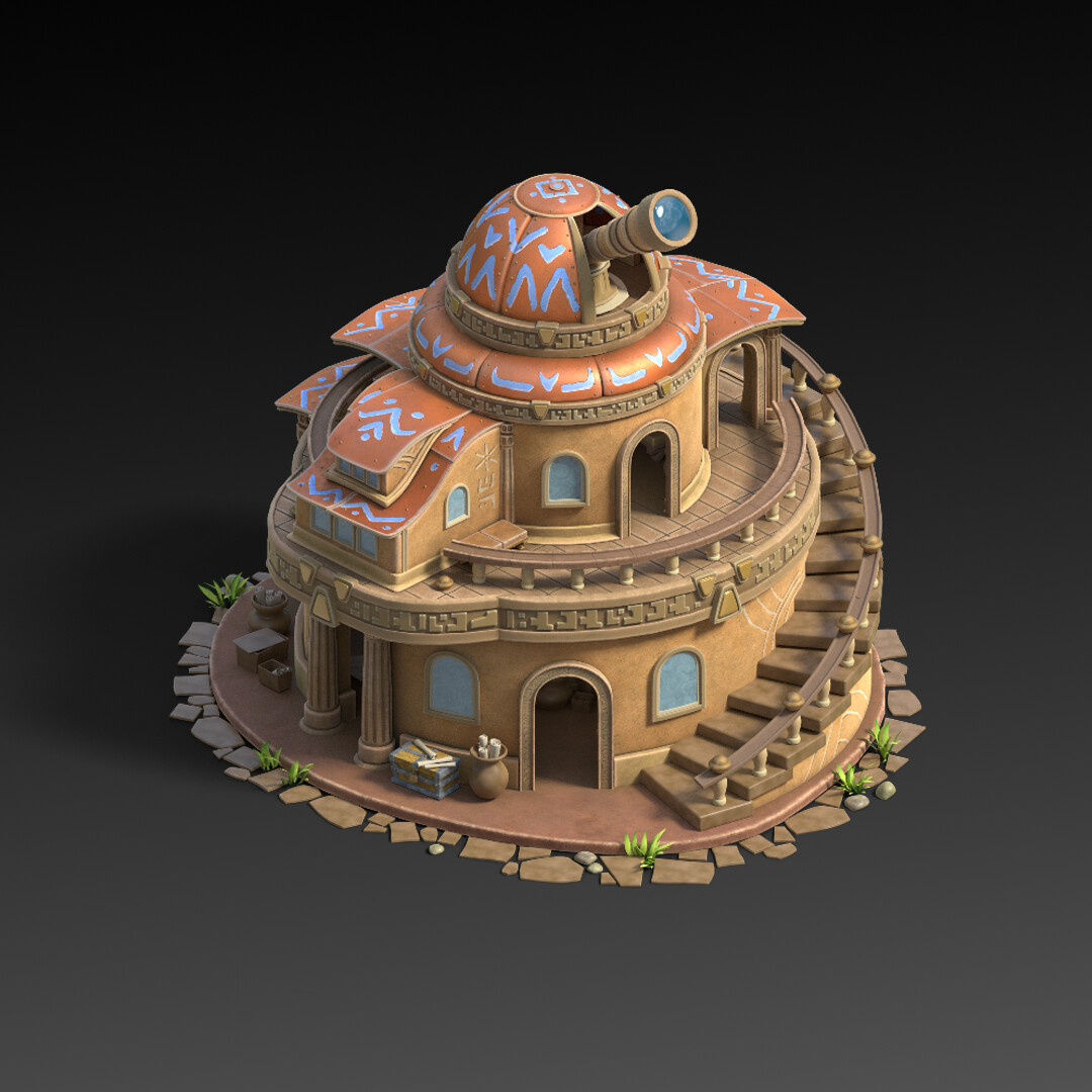 ArtStation - Casual observatory game model