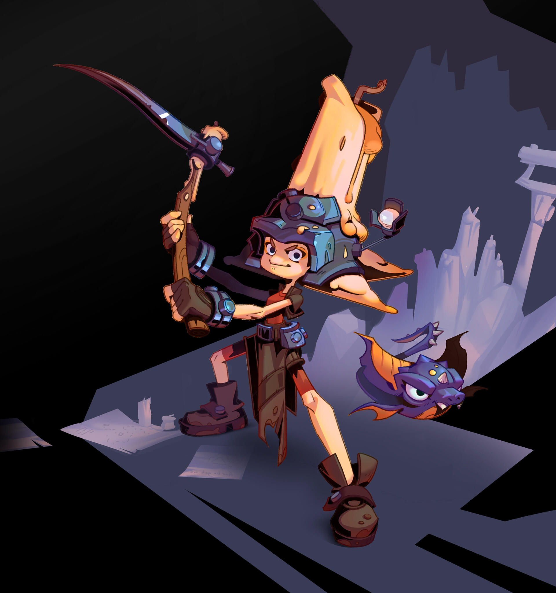 ArtStation - Melty, the candle girl!