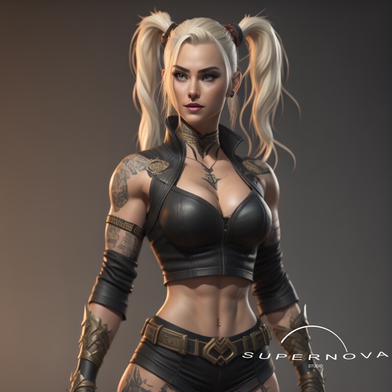 ArtStation - Fighter Girl, DC Style, Supernova