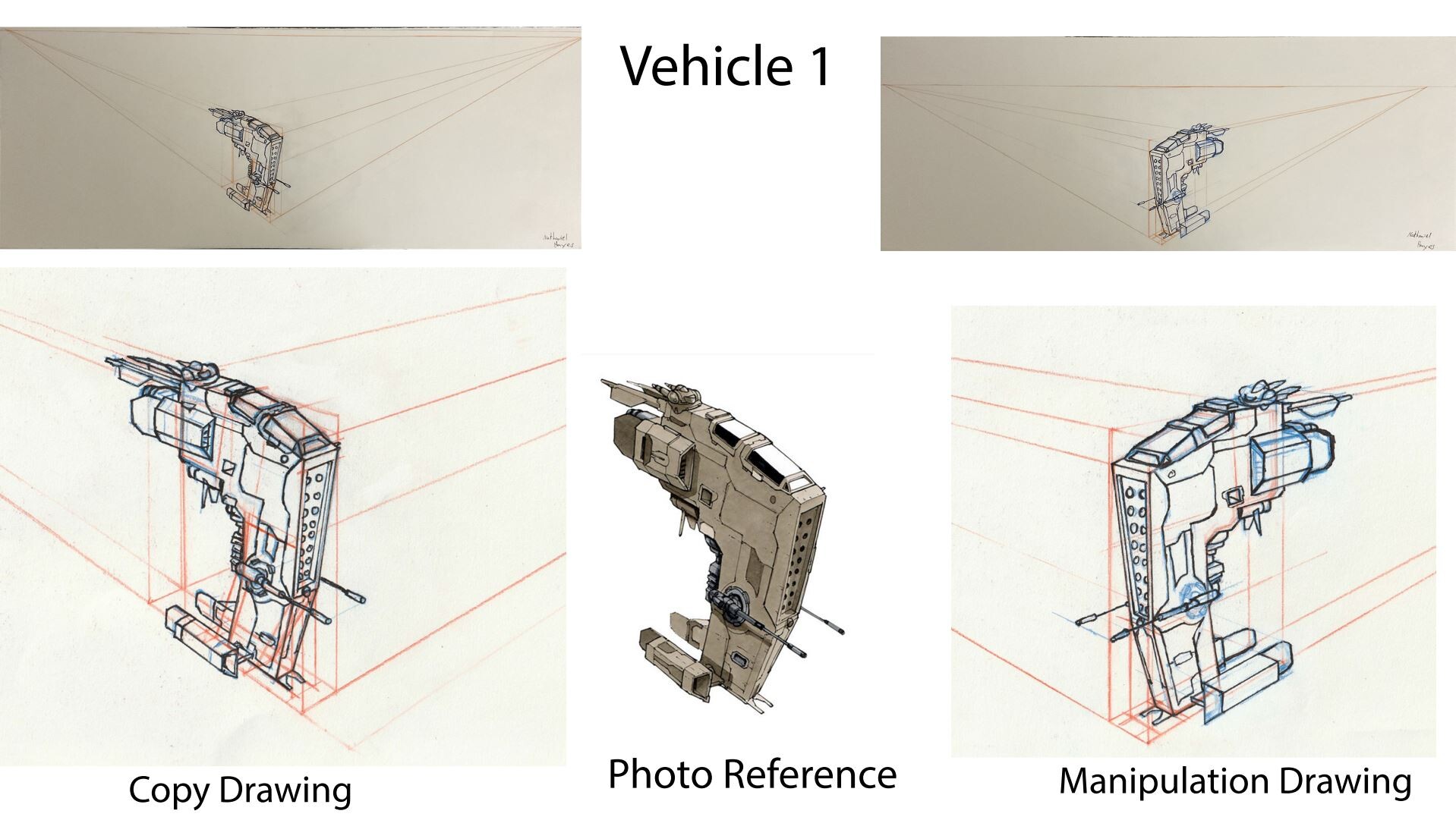 ArtStation - Vehicle & Weapon Studies | Drawing Fundamentals