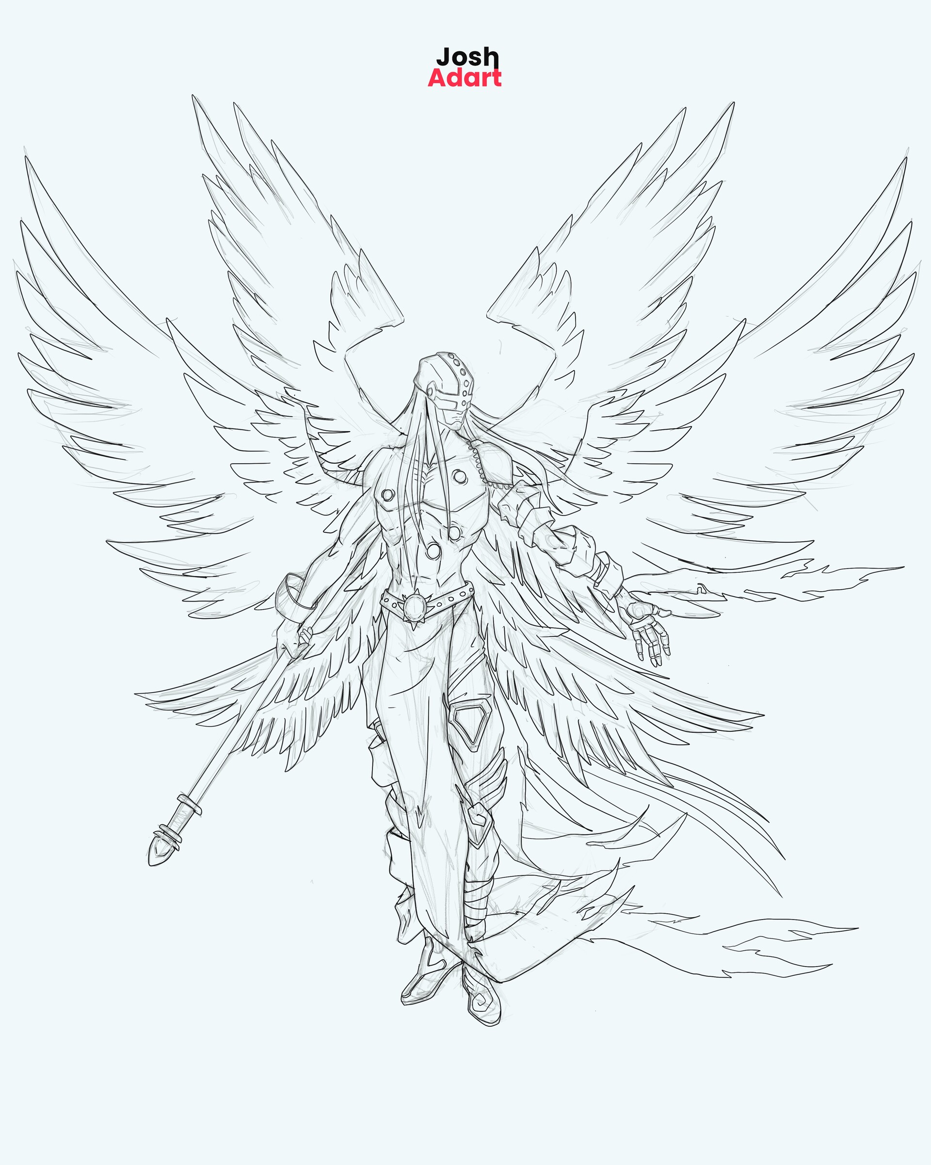 angemon coloring page