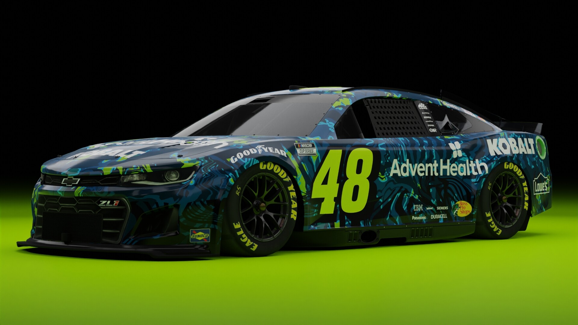 ArtStation - NASCAR Chevrolet Camaro Advent Health livery