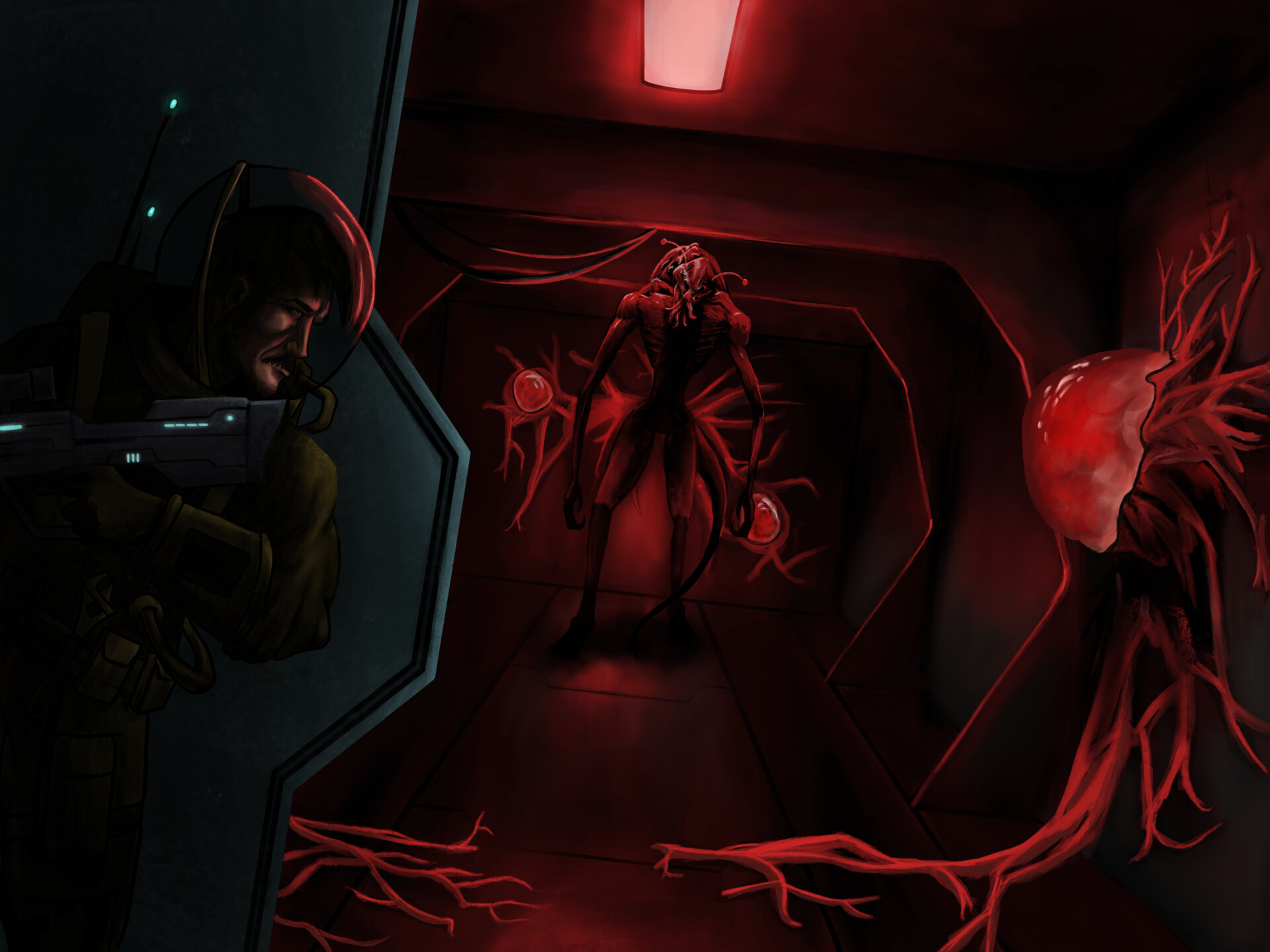 ArtStation - Infested Corridor