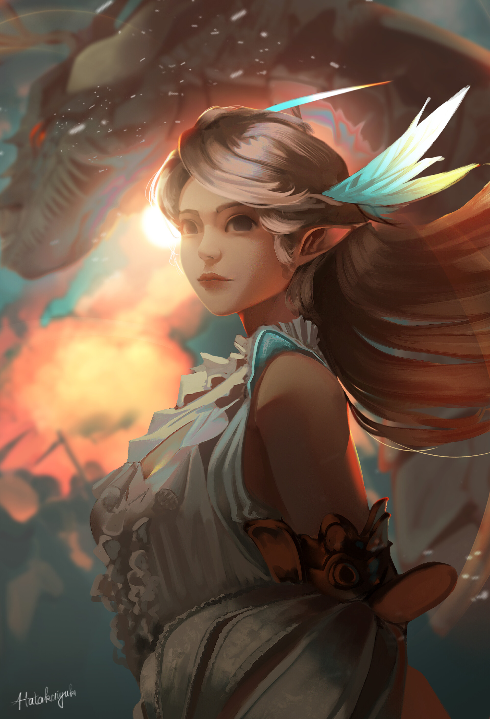 ArtStation - Dragon maiden