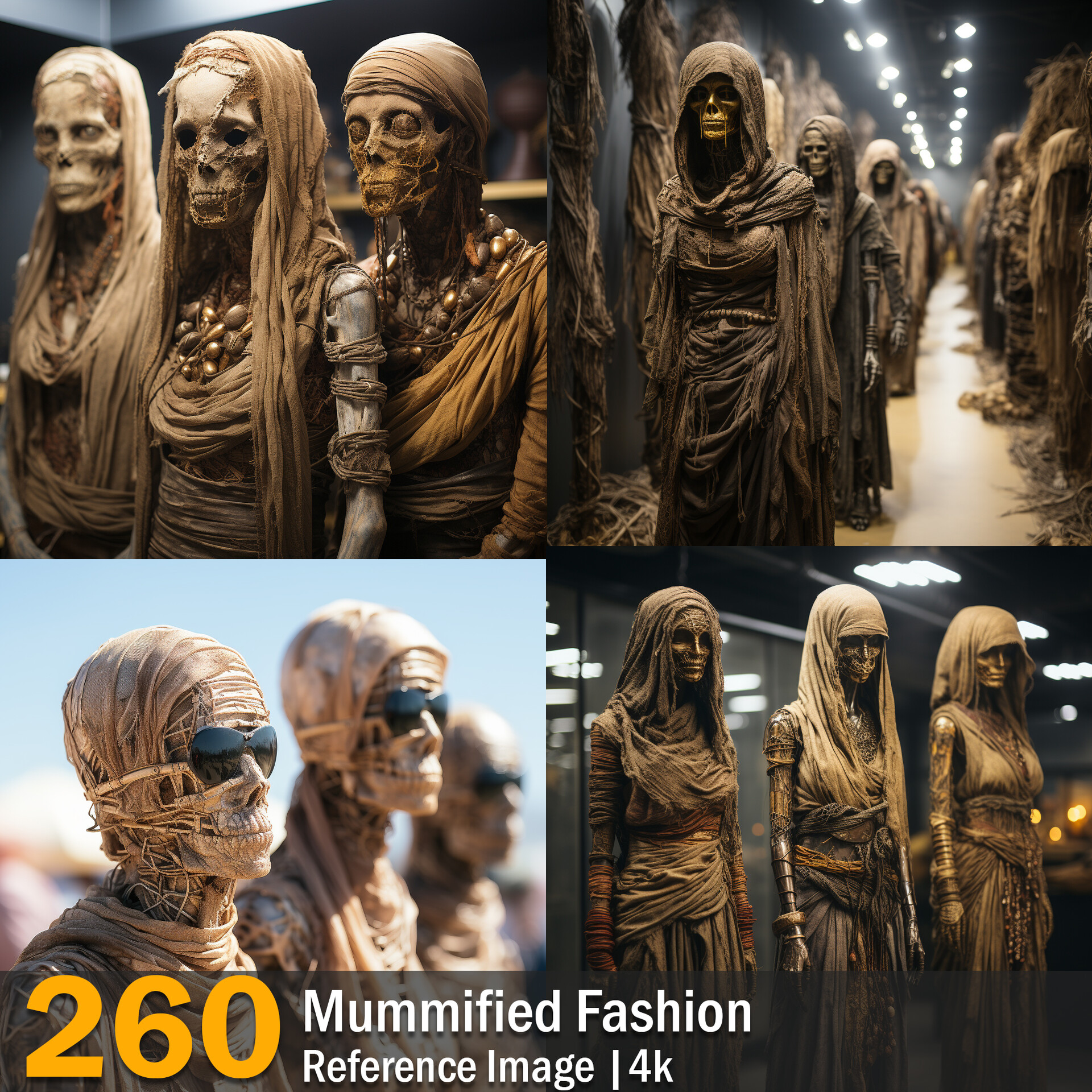ArtStation - Mummified Fashion | Reference Images | 4K