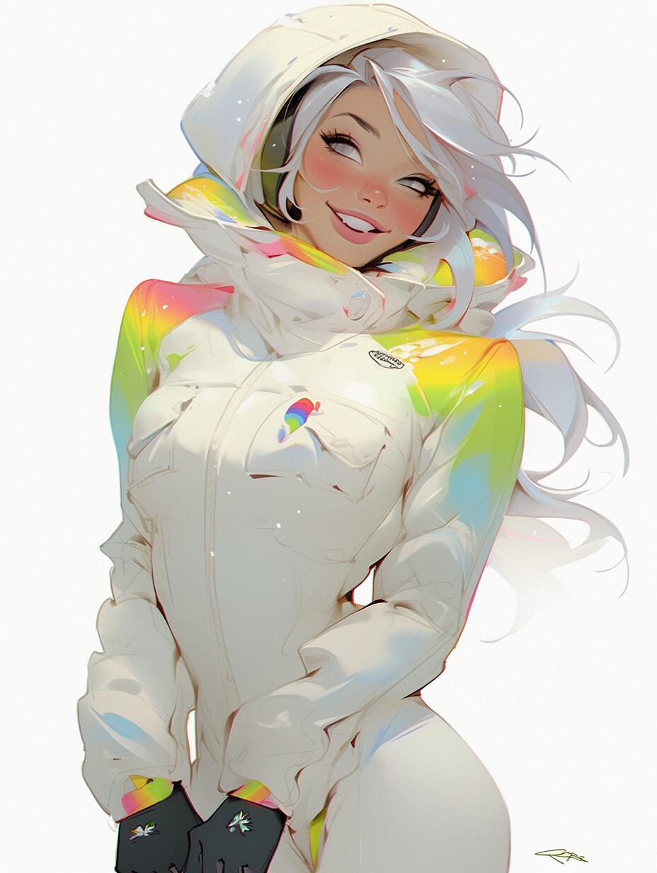 ArtStation - Snowboard girls