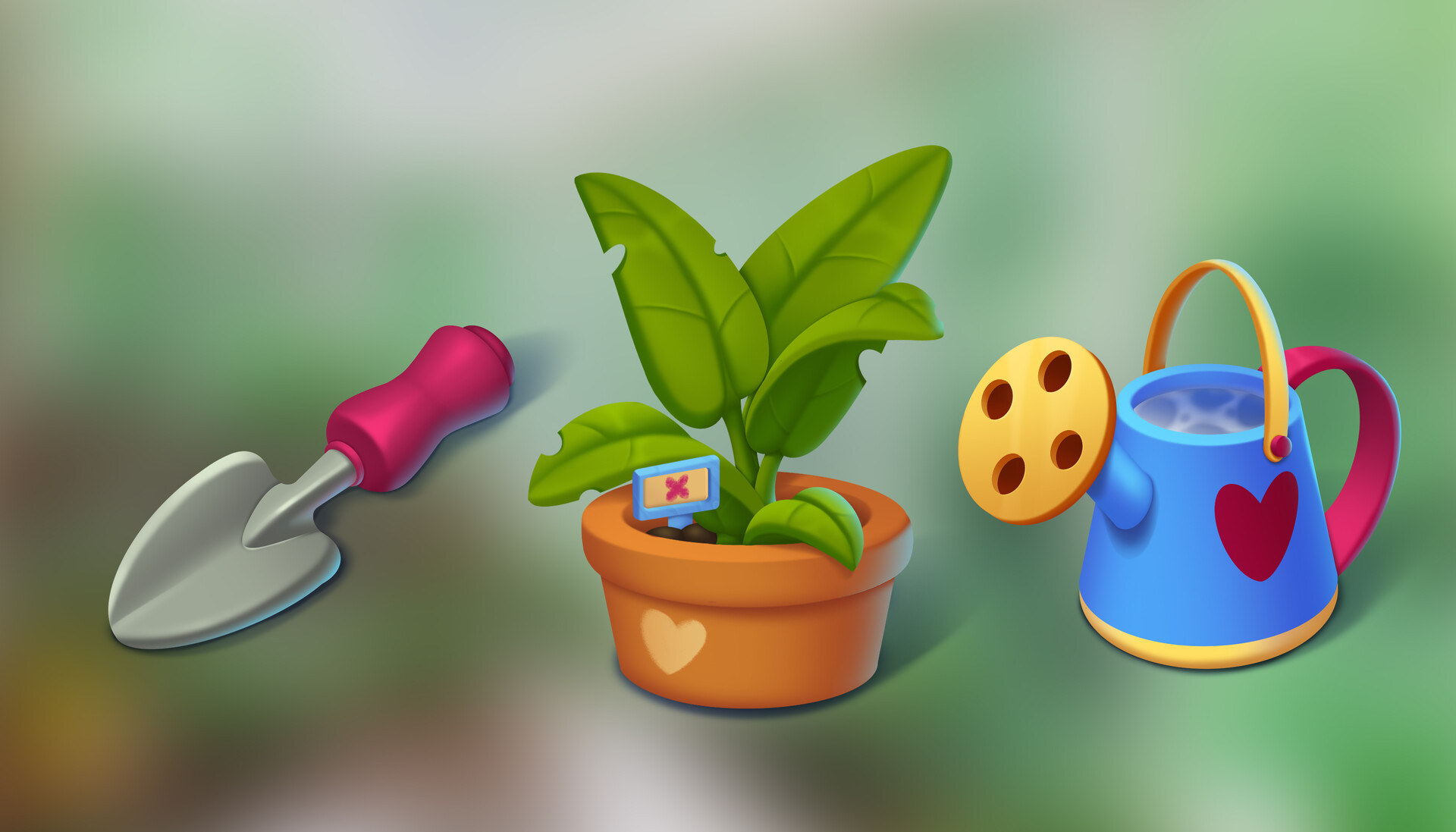 ArtStation - Garden Props