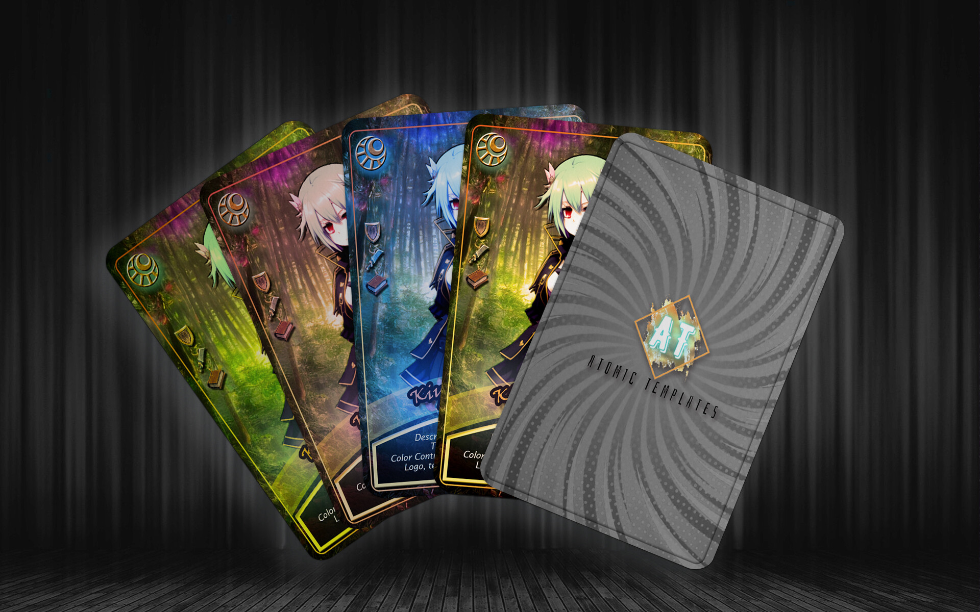 ArtStation - Anime TCG card template Vol2