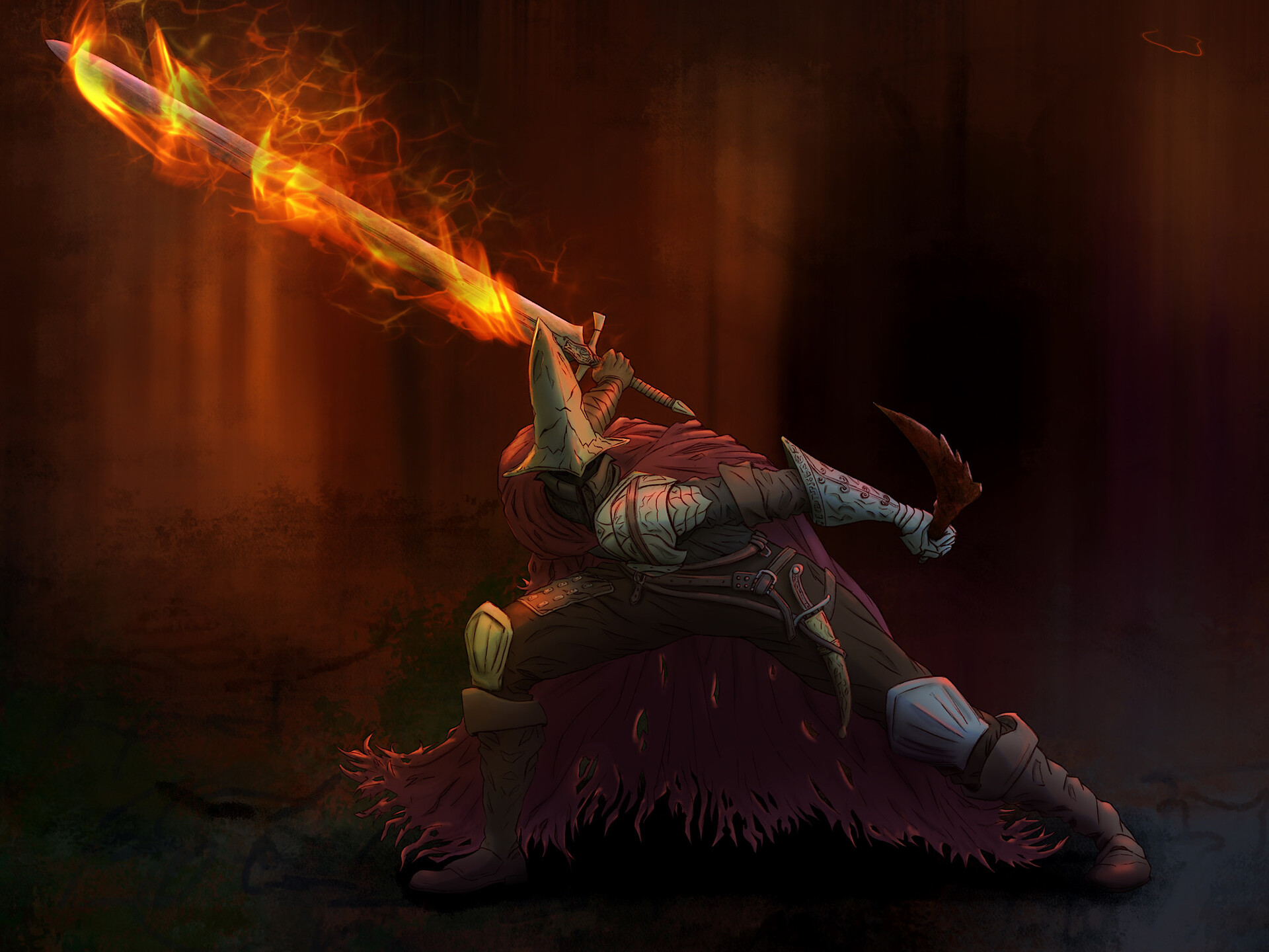 ArtStation - Abyss watcher fan art