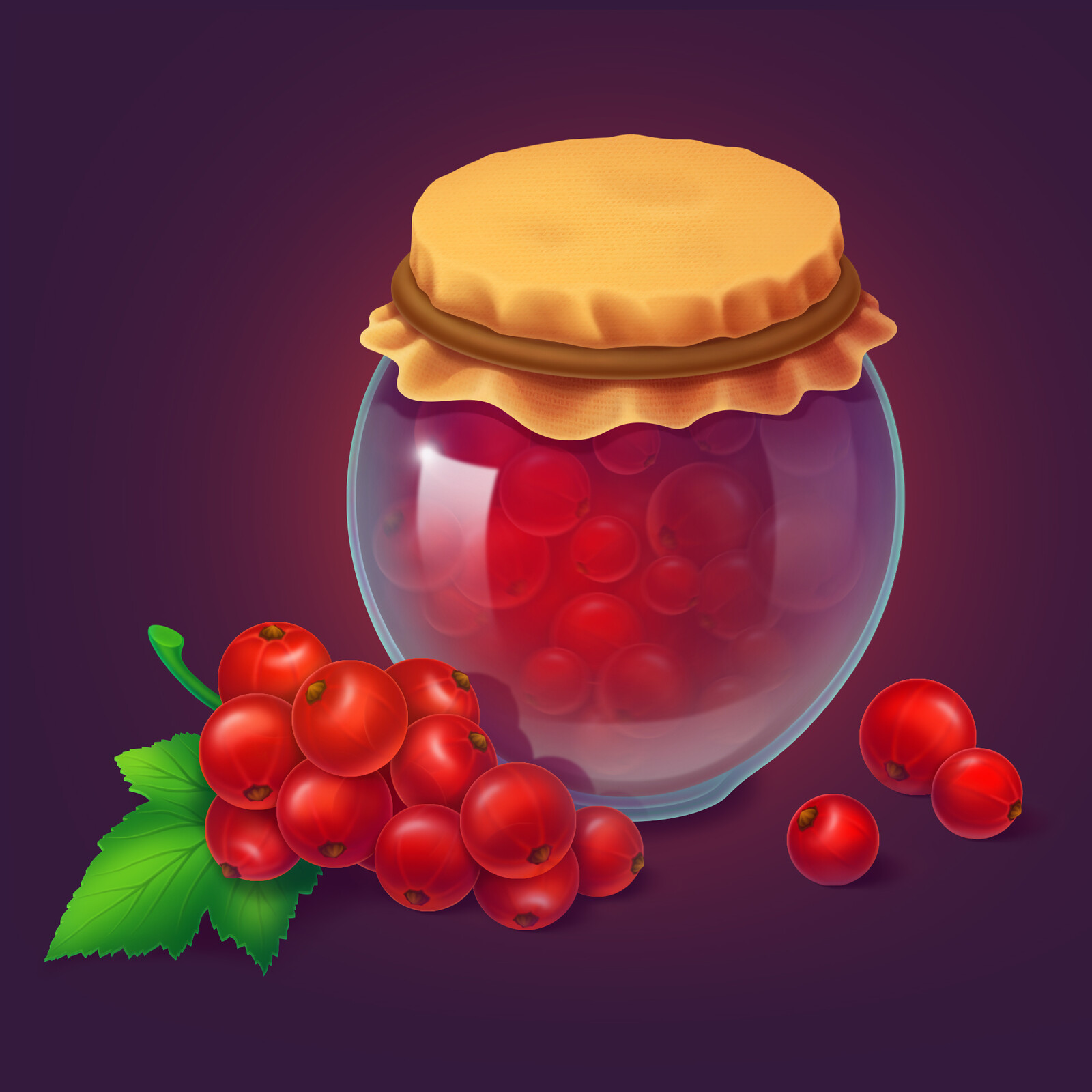 Валентина Рябченко - Red Currant Jam 2D Art