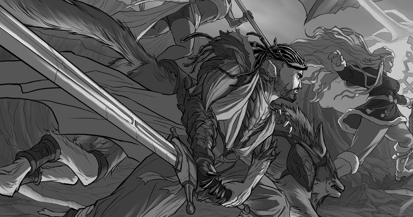 Pablo Barrios - "Grand final battle" Illustration of a client's dnd ...