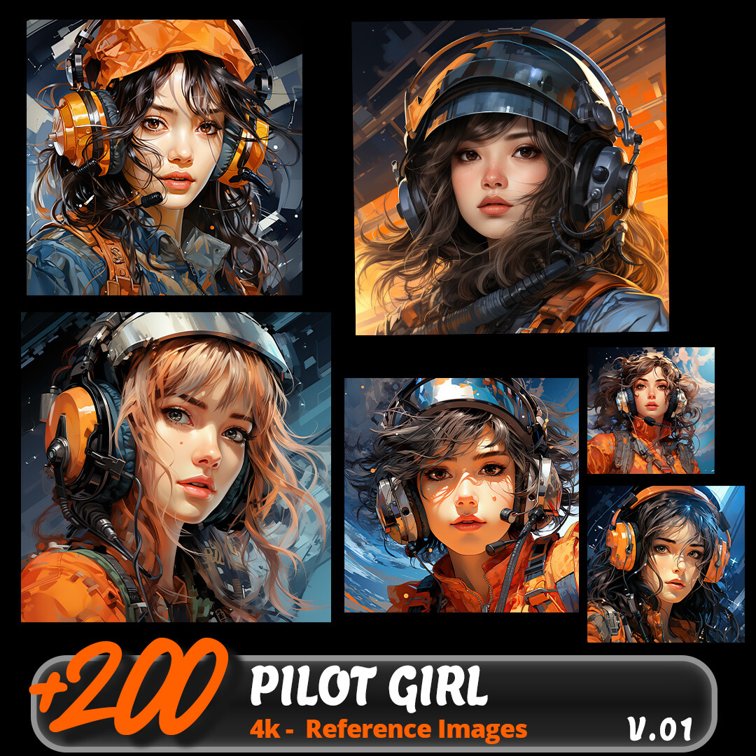 ArtStation - PILOT GIRL VOL.01/ 4K/ Reference Image