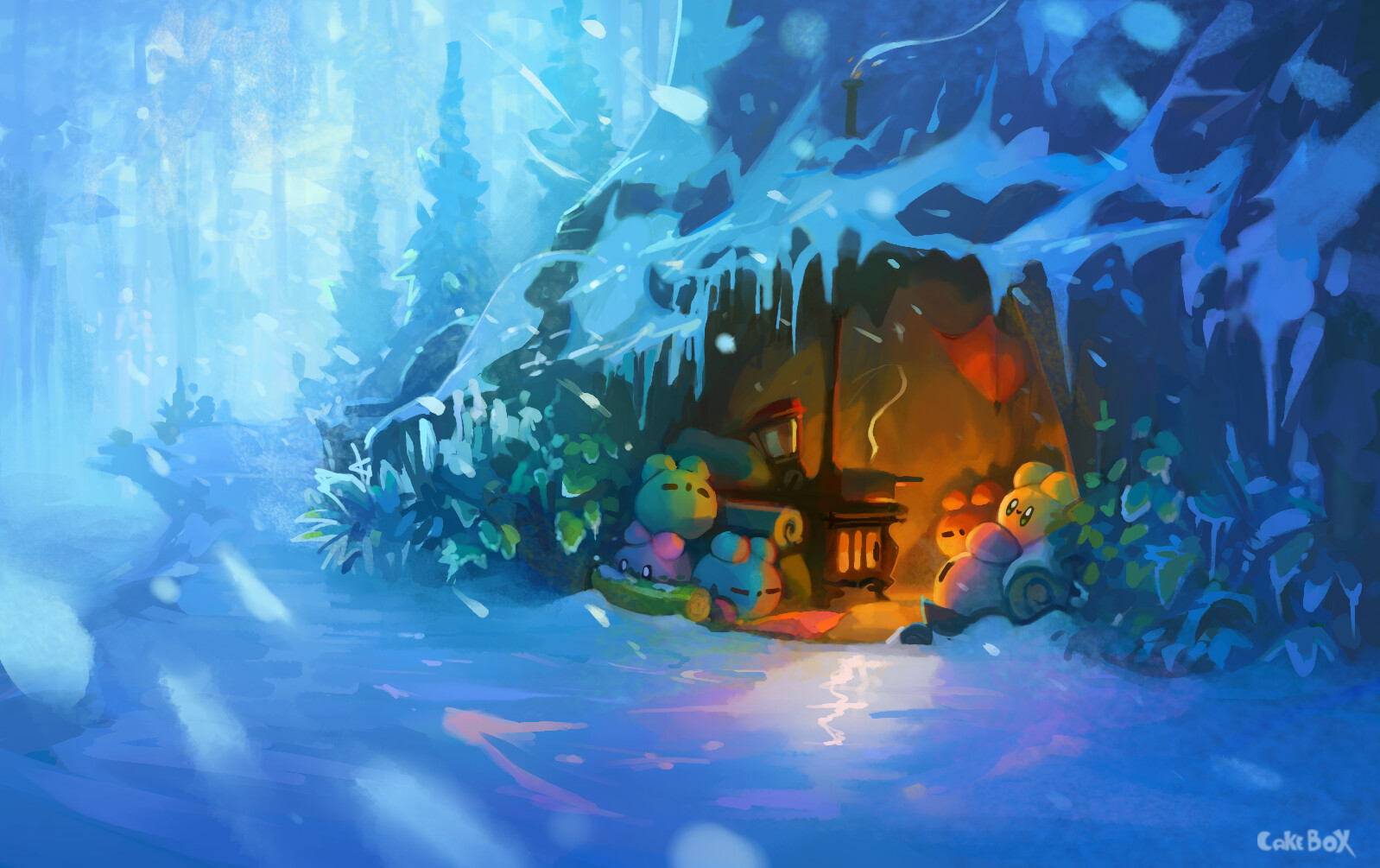 ArtStation - Blizzard Cave Hideout