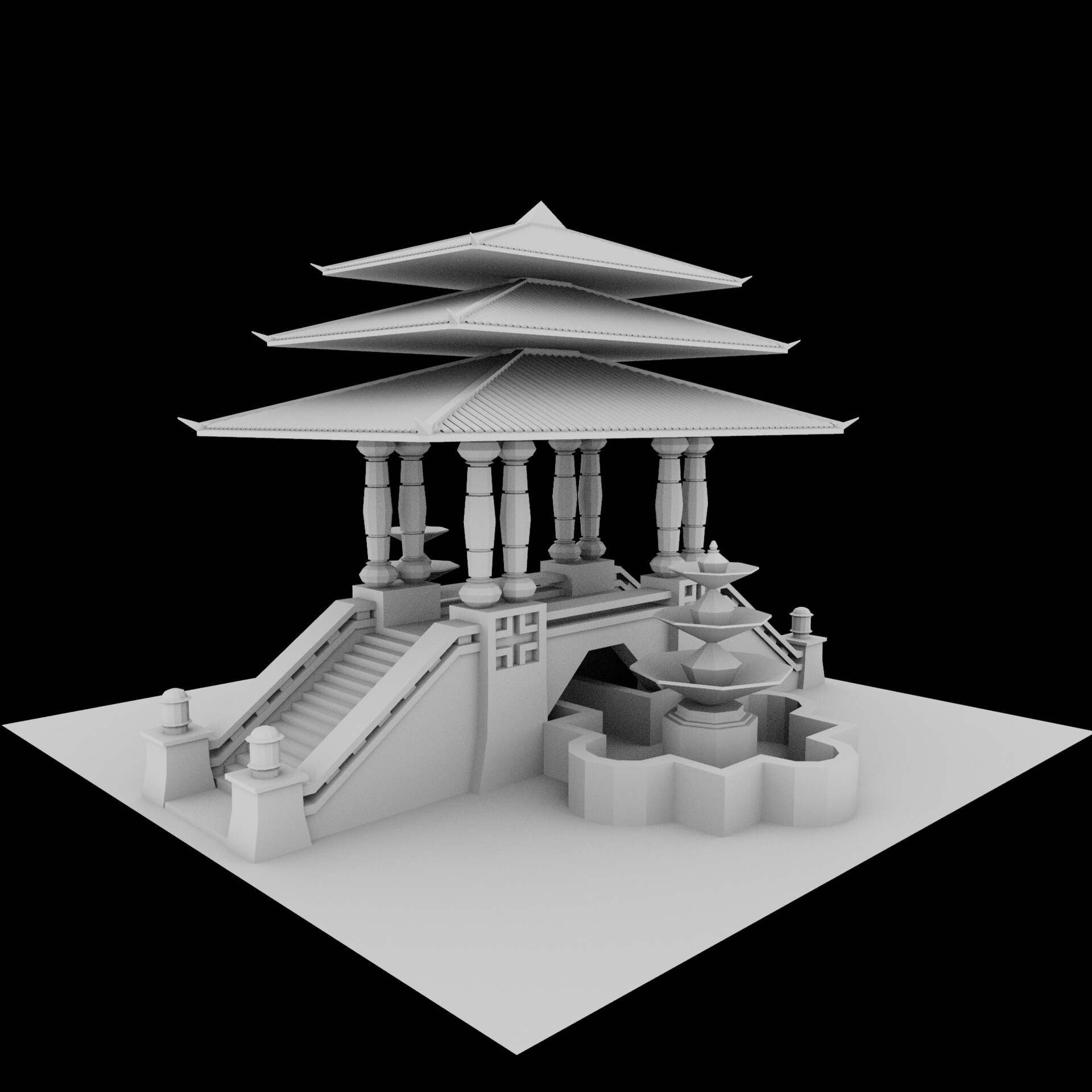 ArtStation - Low poly bridge