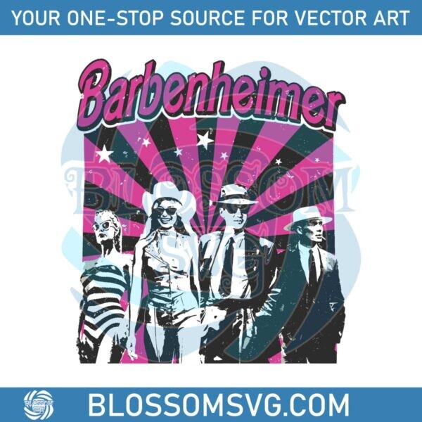 ArtStation - Vintage Barbenheimer SVG Come on Baby SVG Cutting Digital File