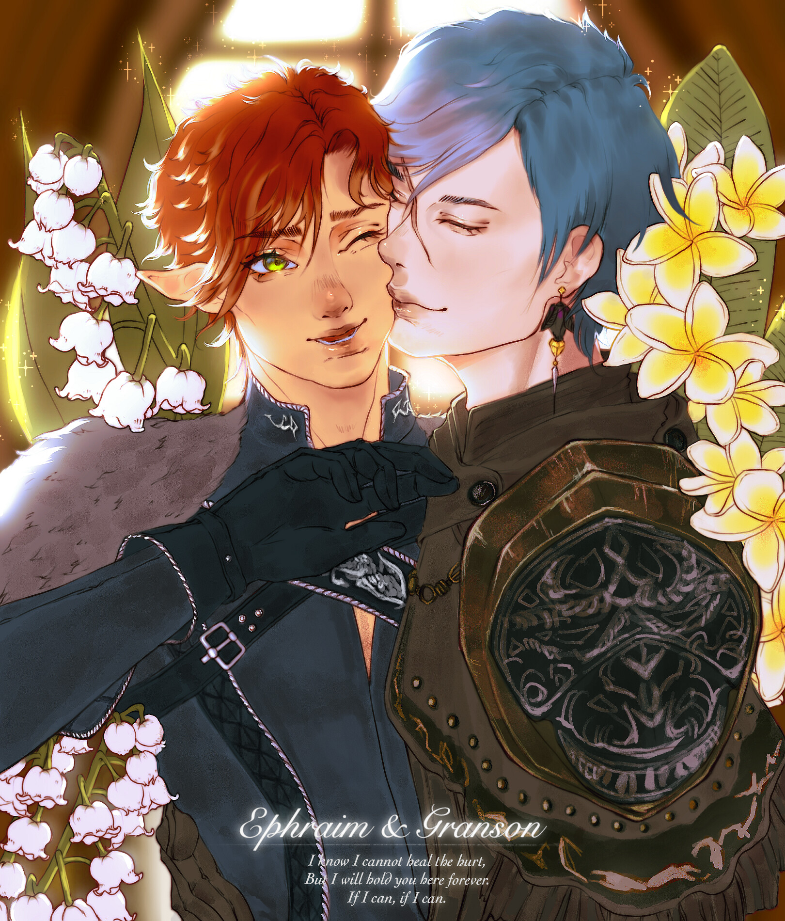 ArtStation - couple comm : ephy & granson