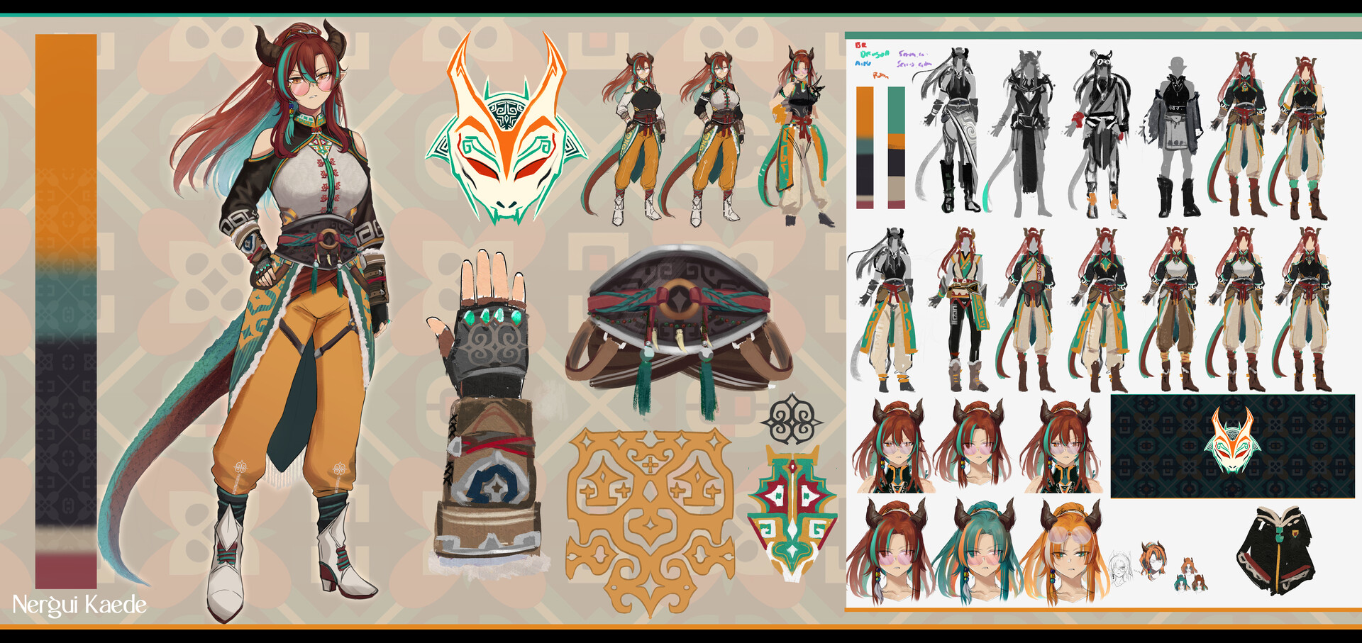 Atari Refanada - Veilwalker Character Design.