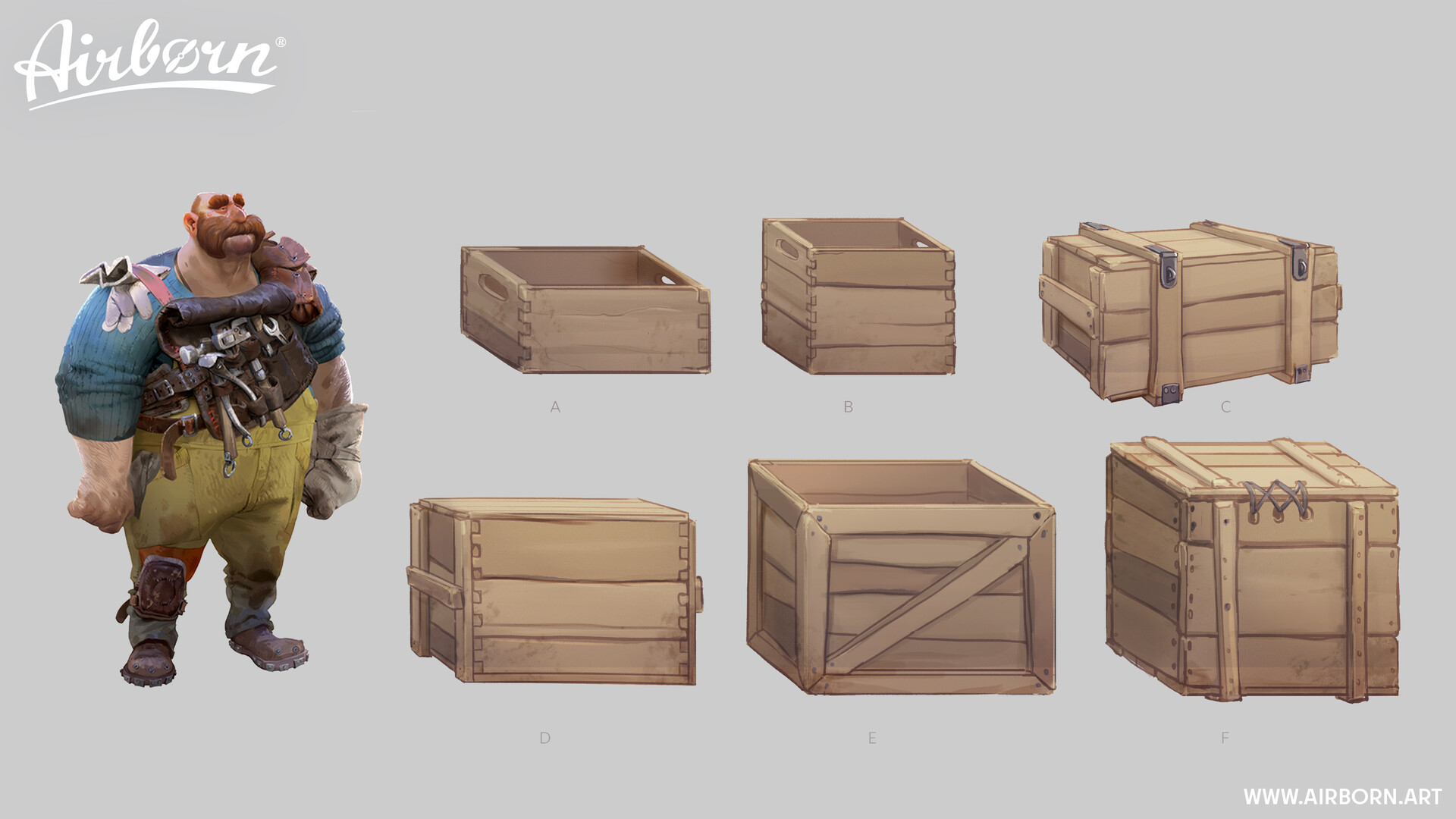 Airborn Studios - Airborn Showcase - Props and Plants Concepts