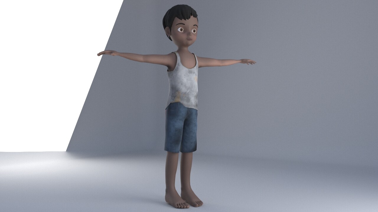 ArtStation - Munna, A Slum Boy