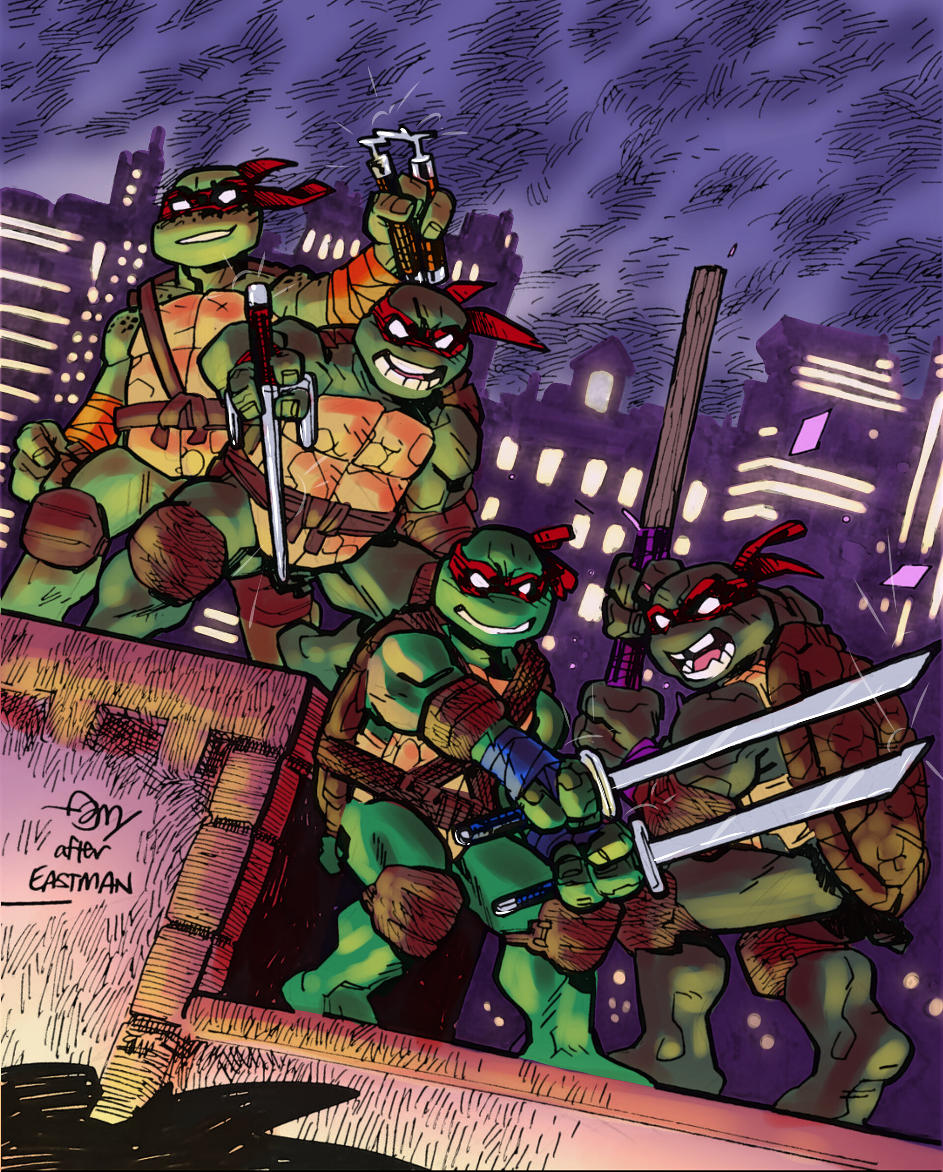 Eoin Barclay - tmnt colouring