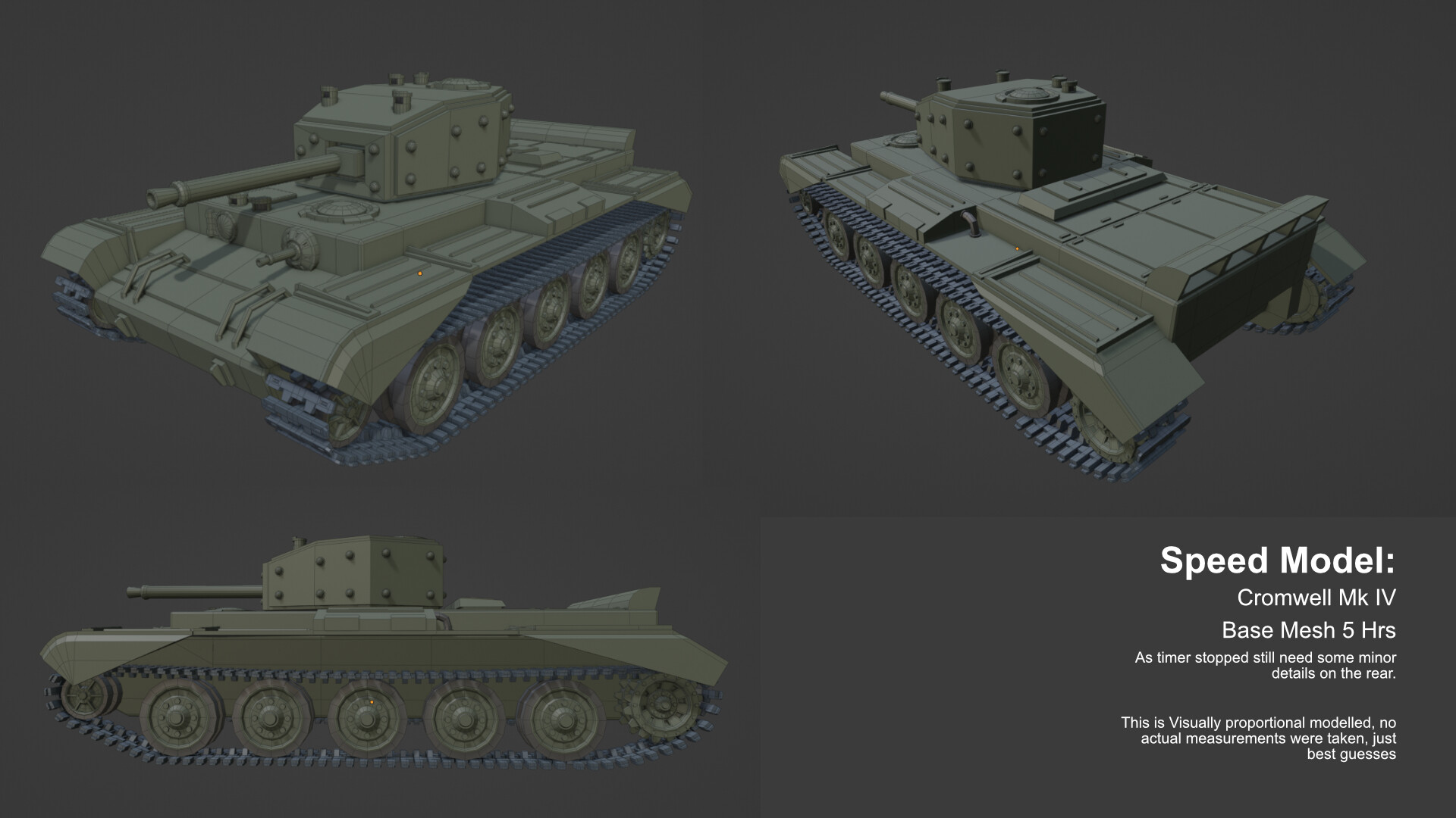 Jason Hall - Tanks: Speed modelling exercises