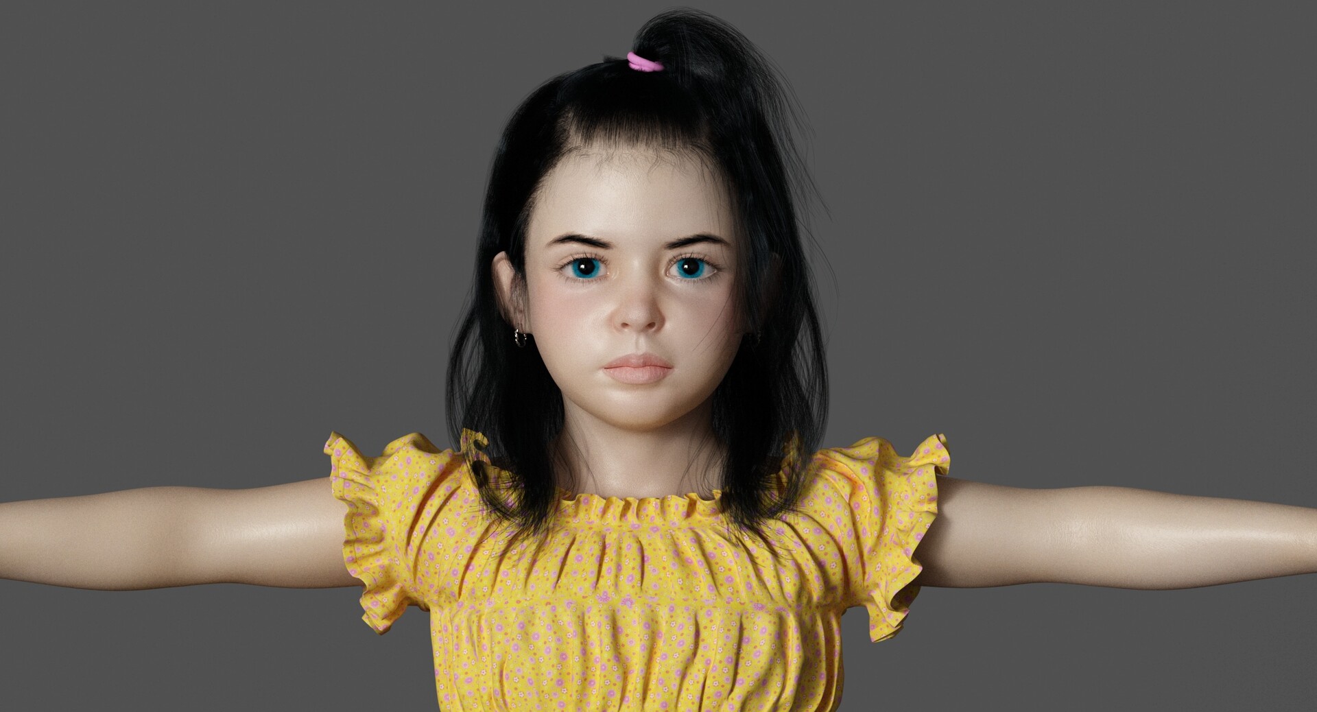 Ariana 3D Art - Hope V2 Realistic Little Girl Character