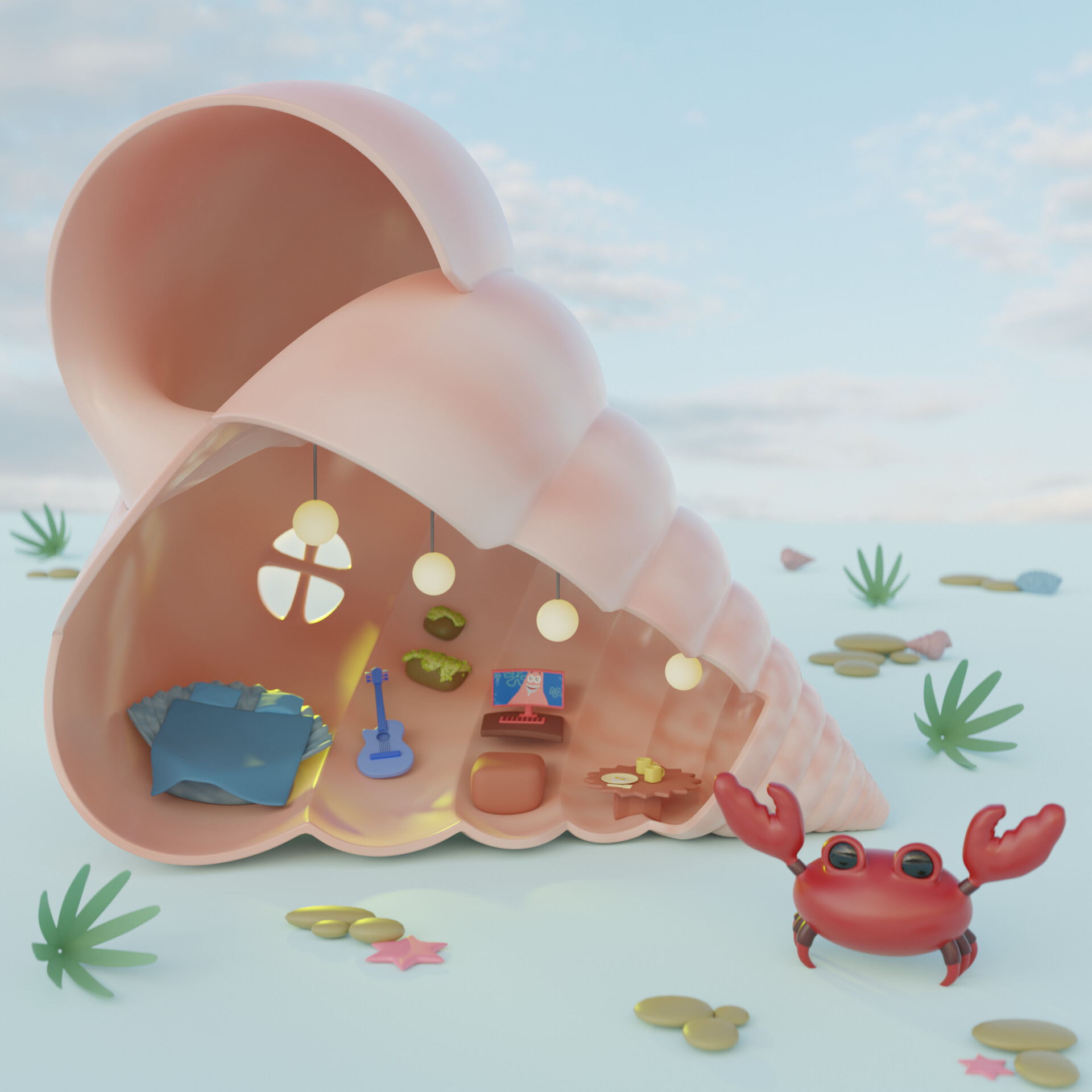 ArtStation - Low poly crab