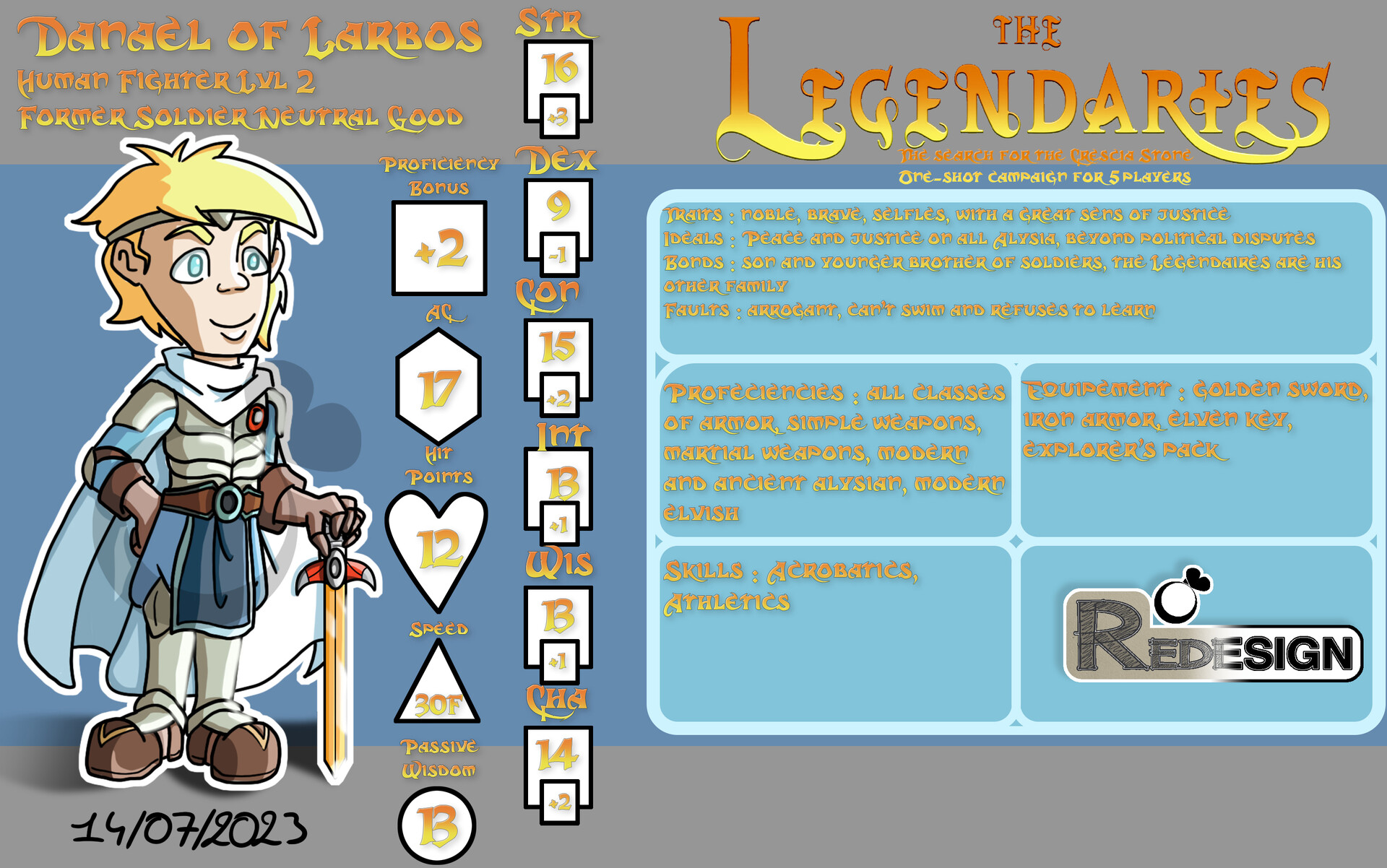 Mello T. Befan - "The Legendaries" - Redesign
