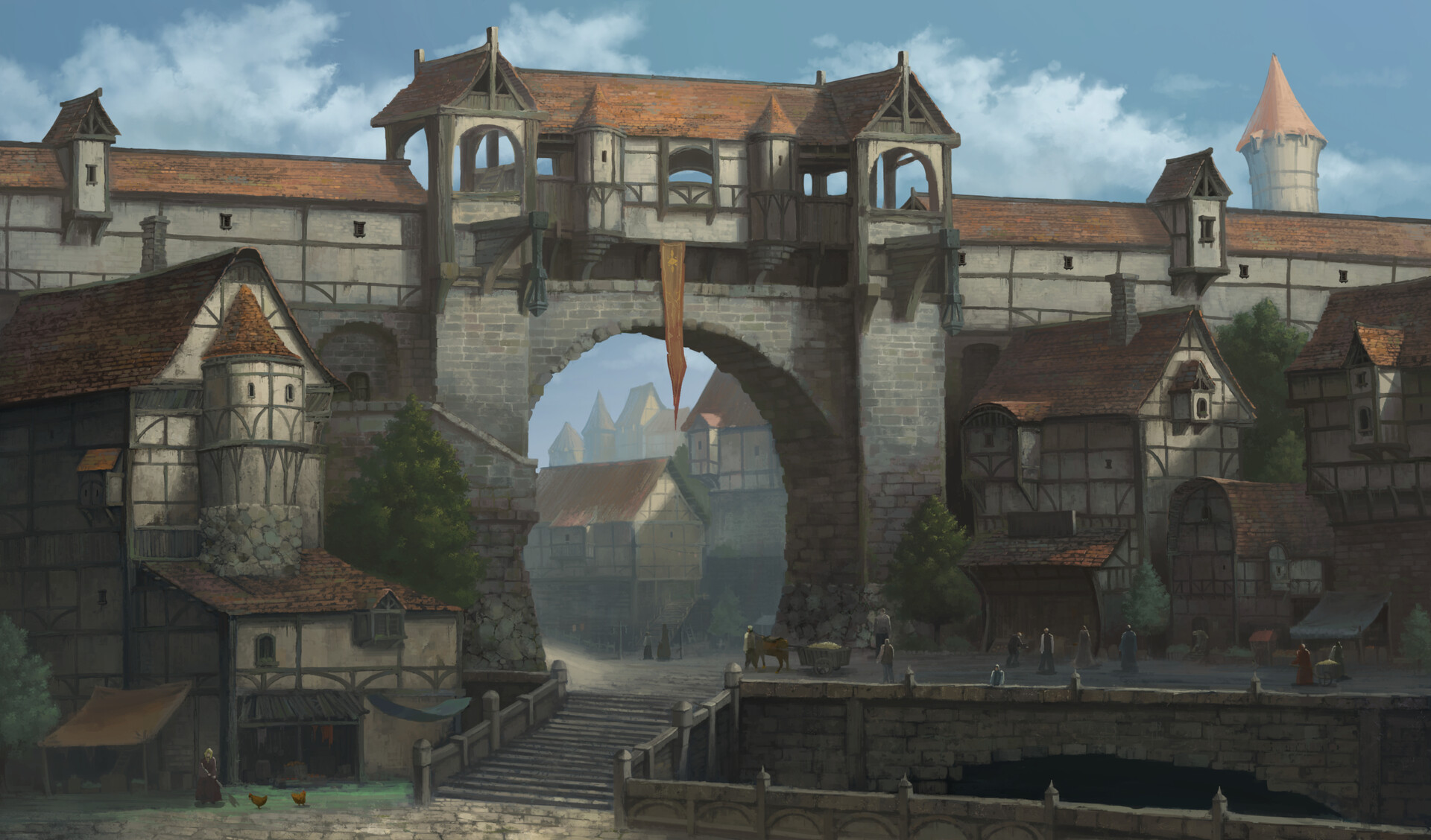 ArtStation - medieval gateway