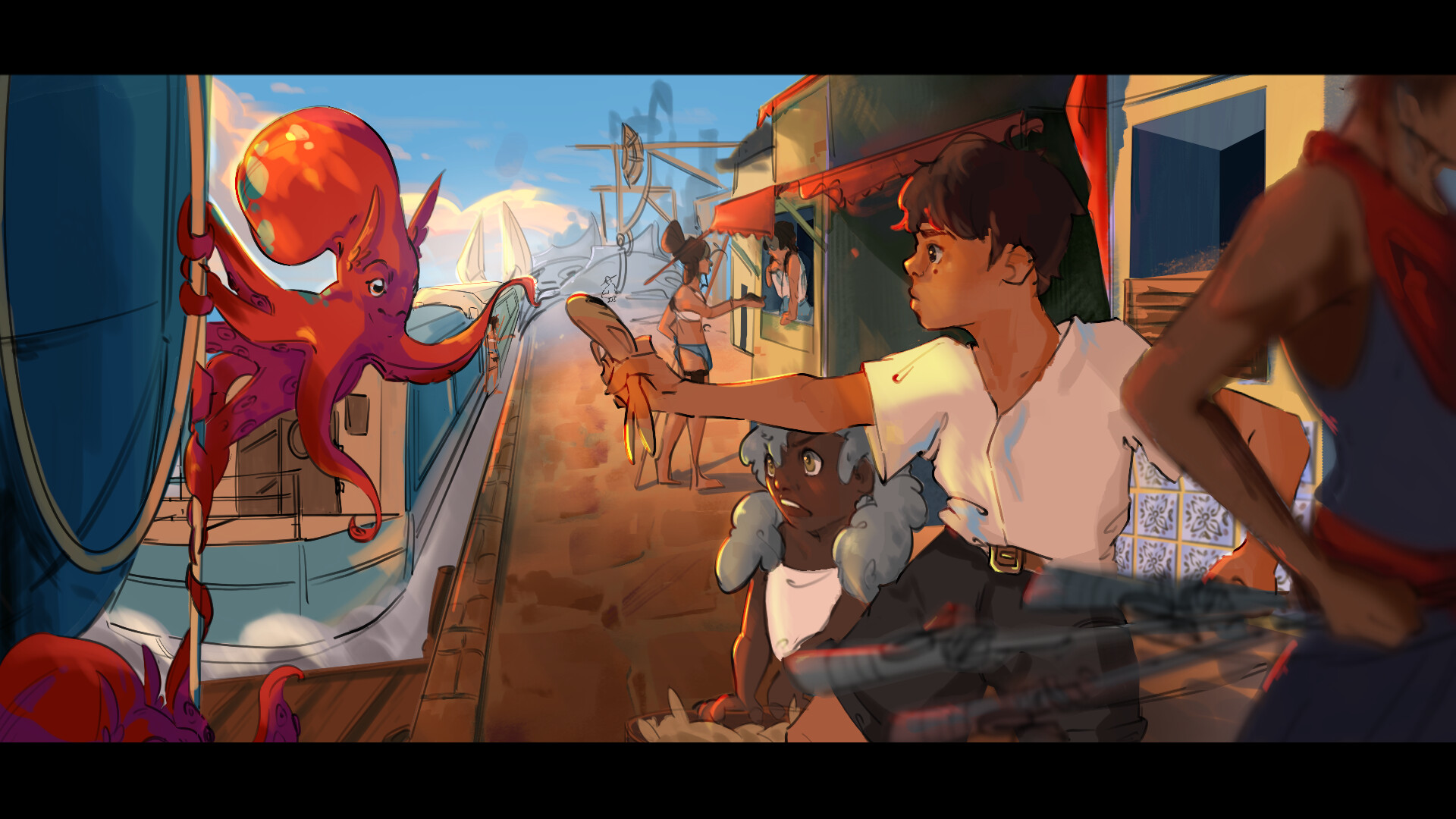 ArtStation - On the docks