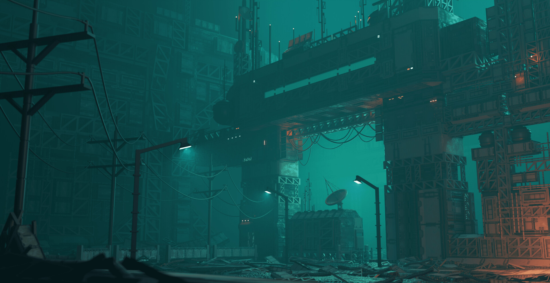 ArtStation - Sci-Fi Dystopia environment Concept art.