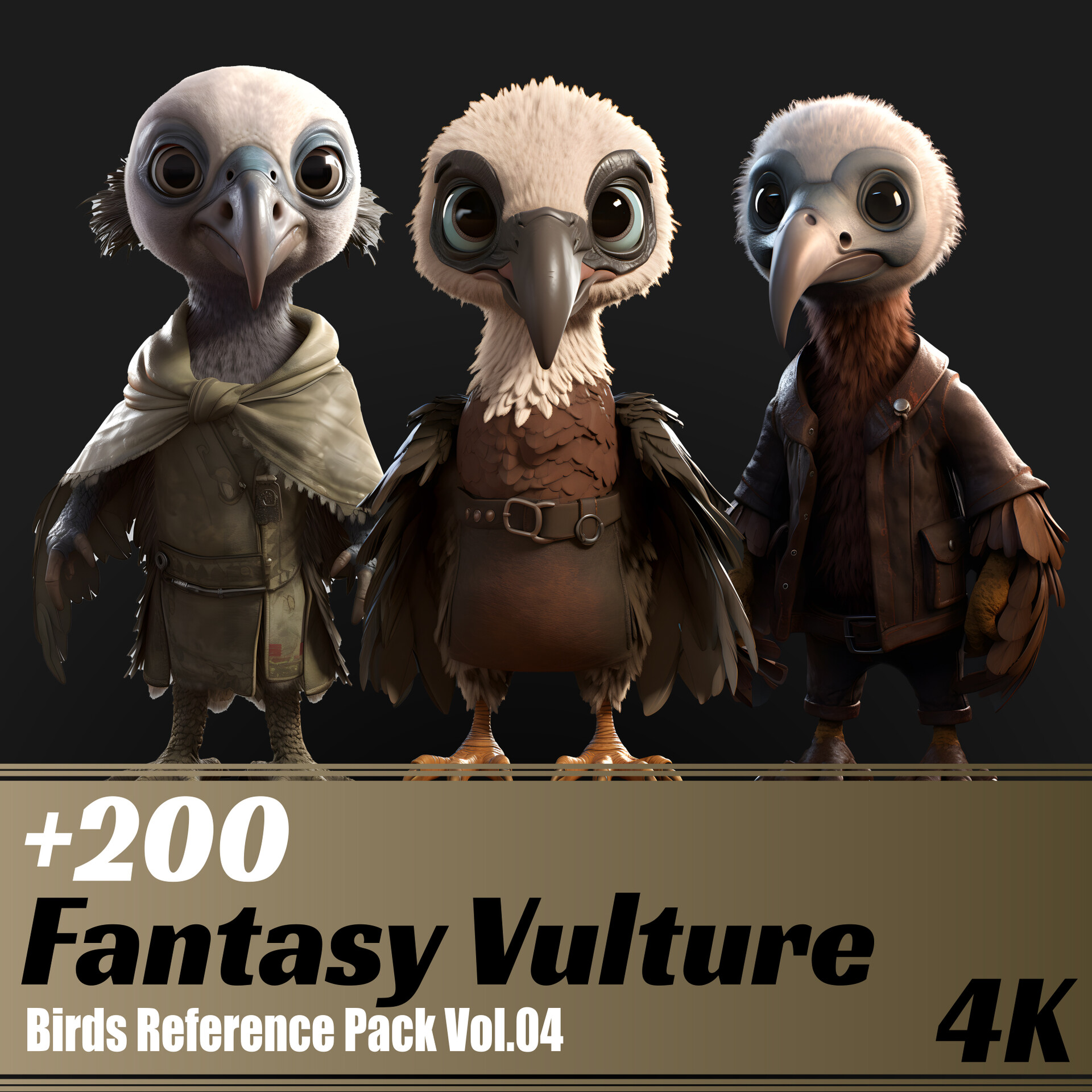 ArtStation - +200 Fantasy Vulture | 4K | Birds Reference Pack Vol.04