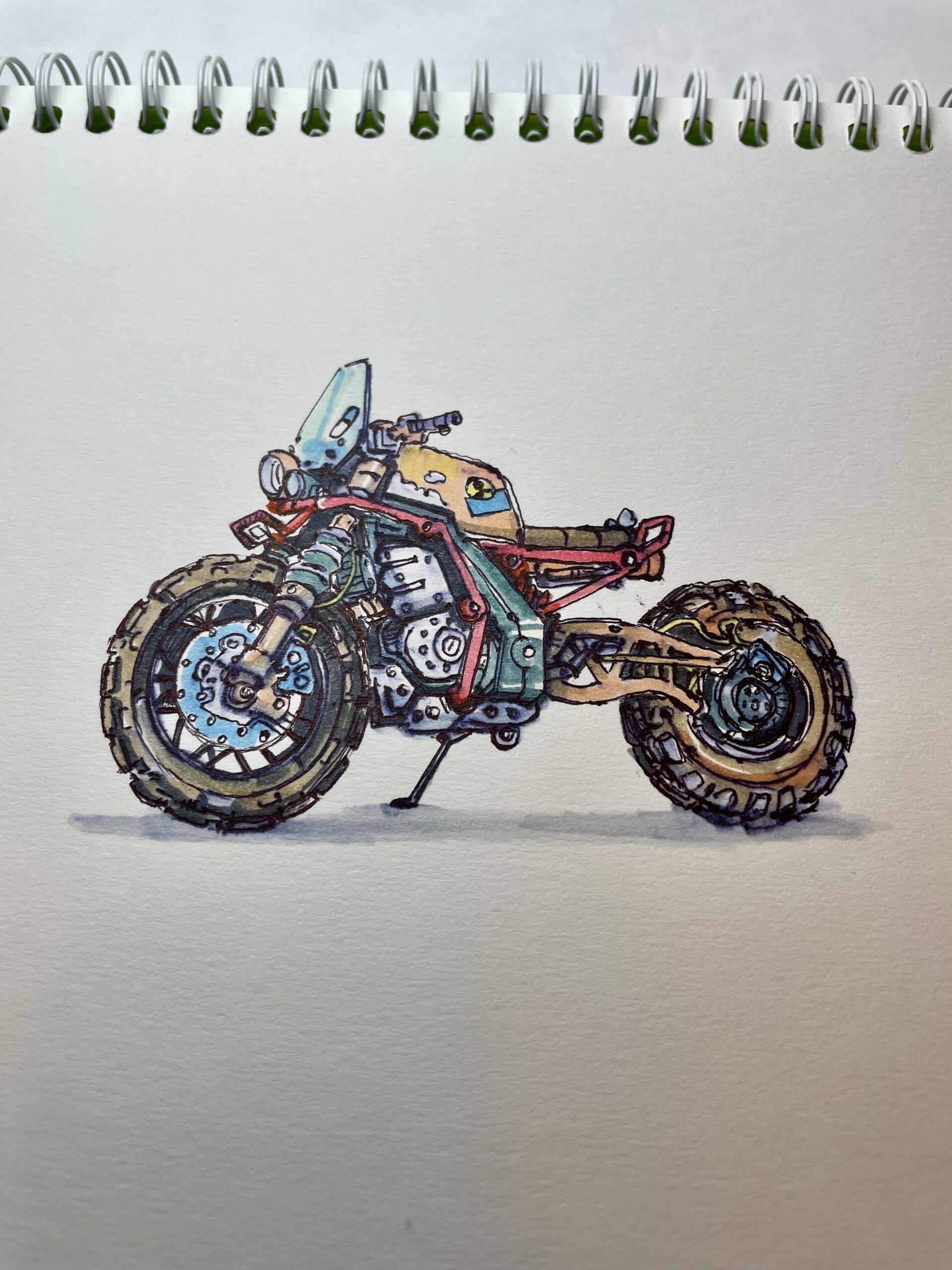 ArtStation - Motorcycle sketching | random Pinterest references ...