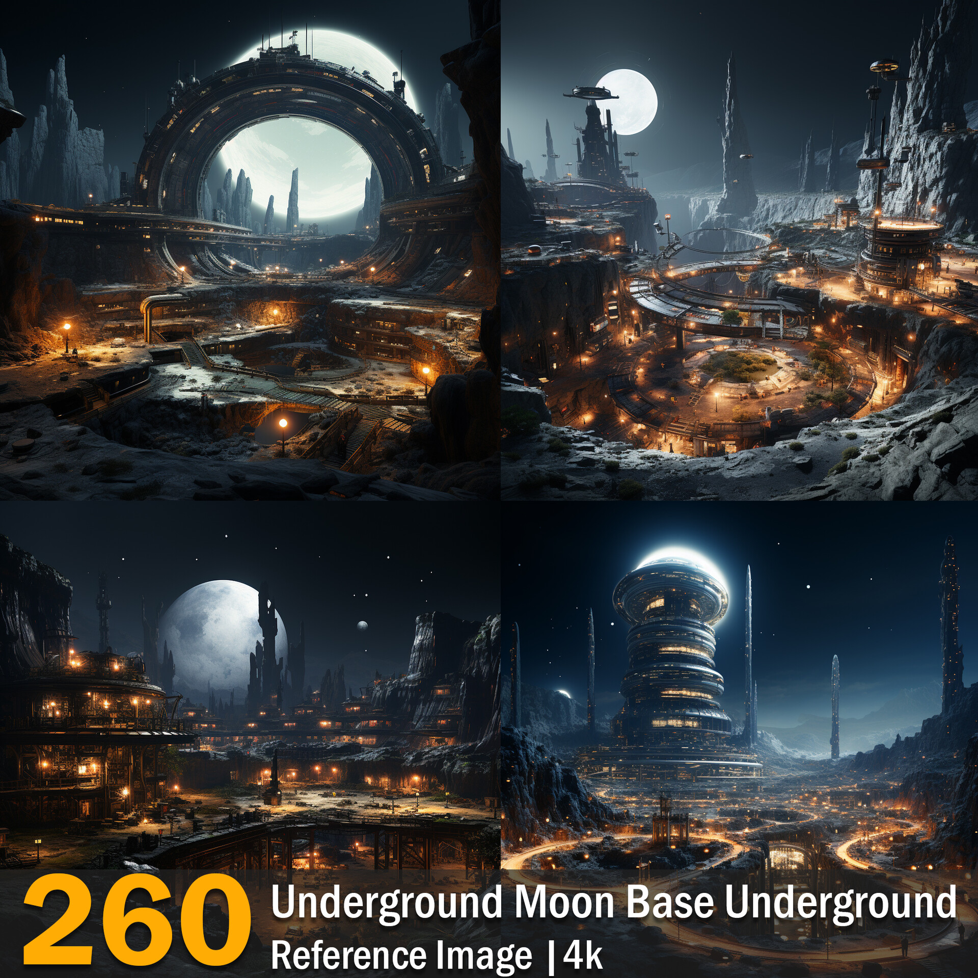 ArtStation - Underground Moon Base Underground | Reference Images | 4K