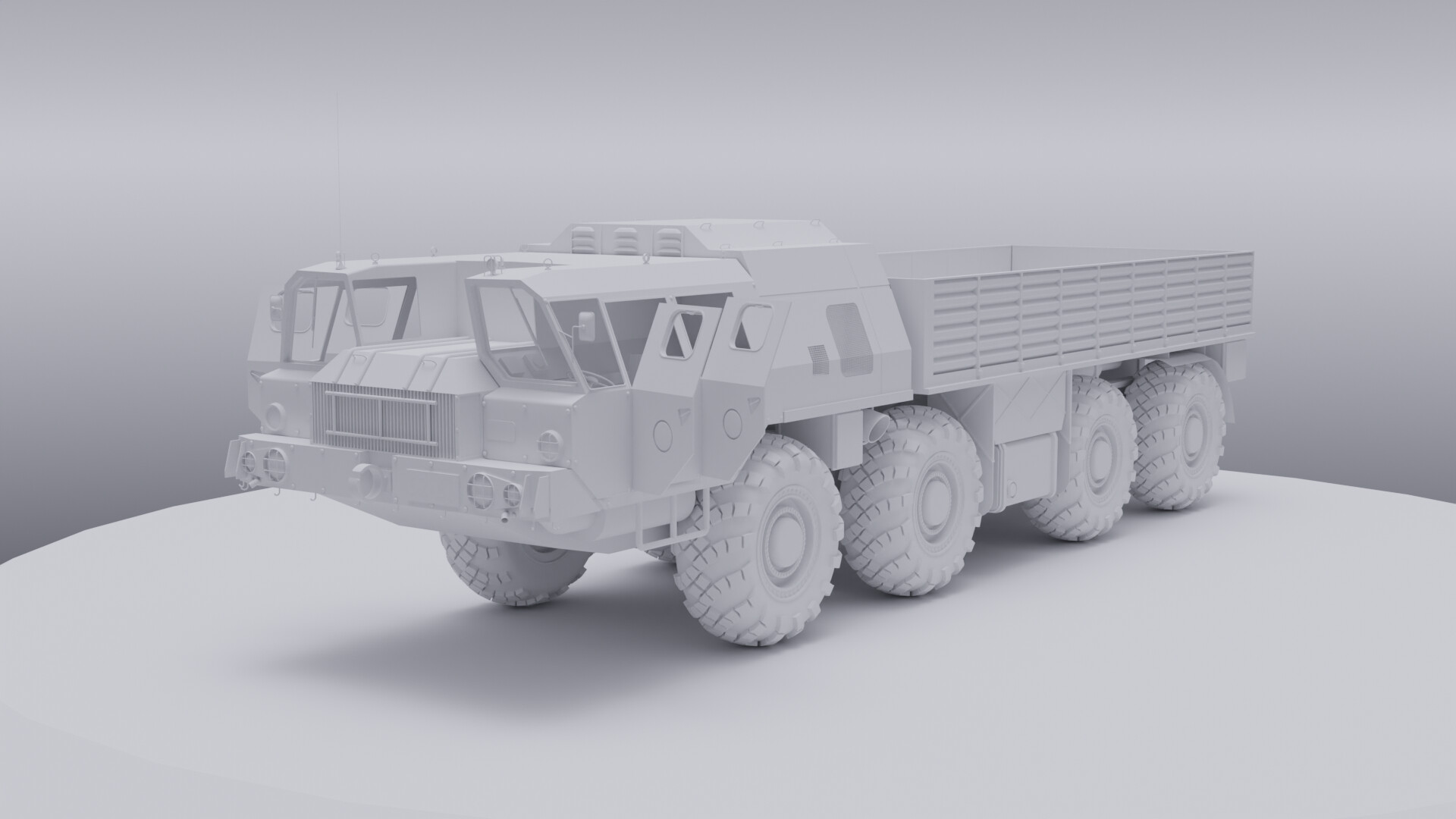 ArtStation - MAZ 7310 | Soviet Transport Truck | WIP Model