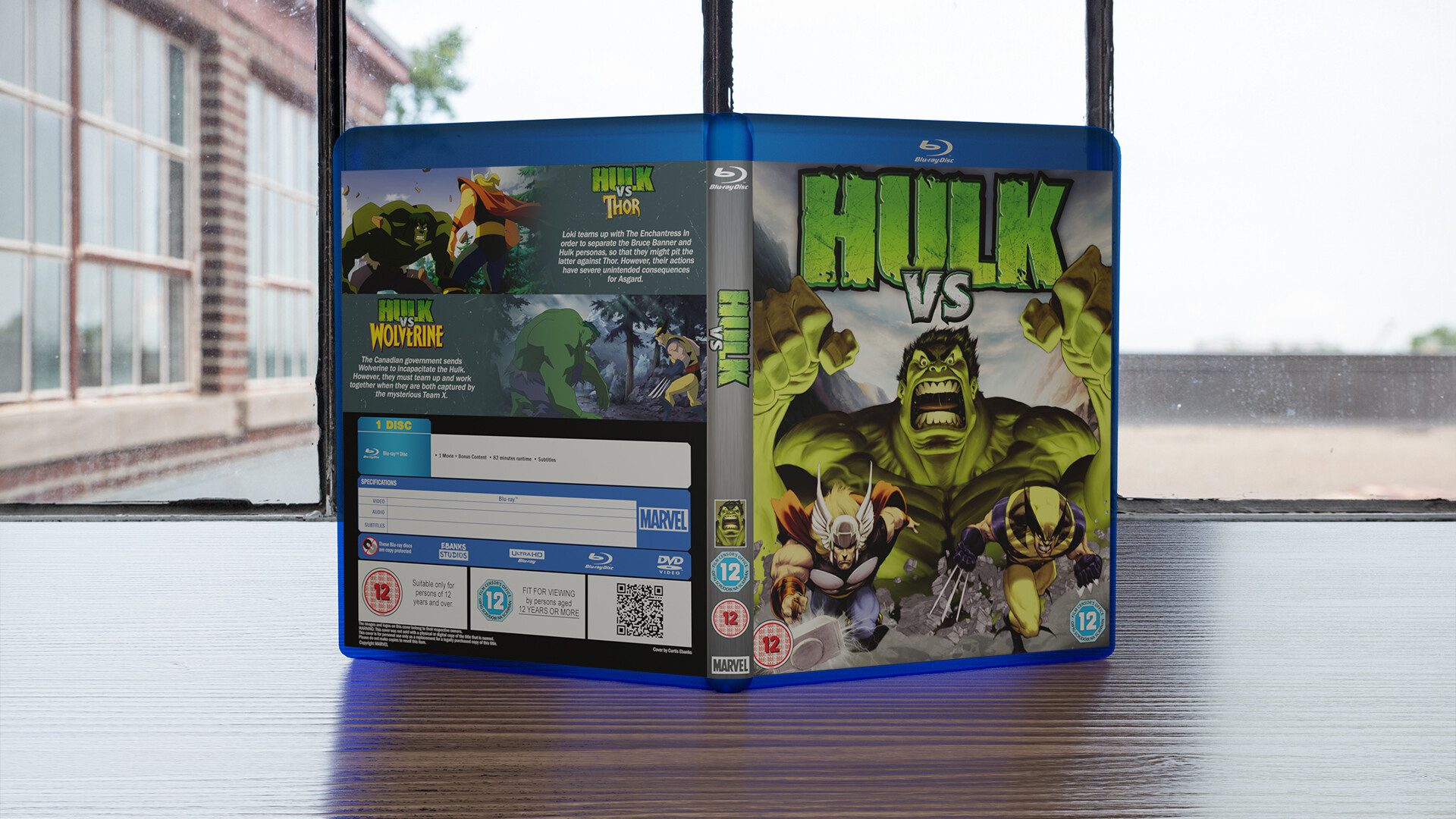 ArtStation - Hulk vs. (2009) Custom Blu-ray Cover