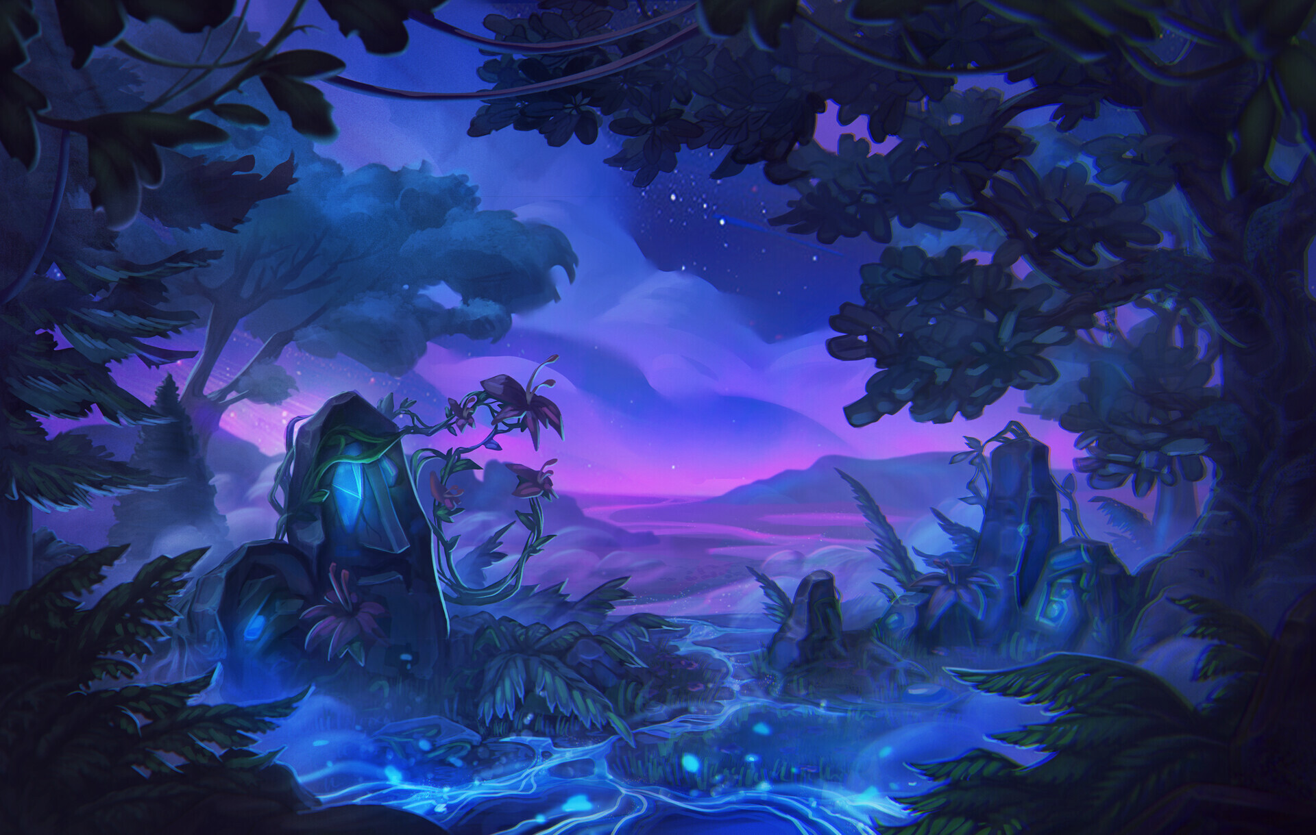 magic forest artstation