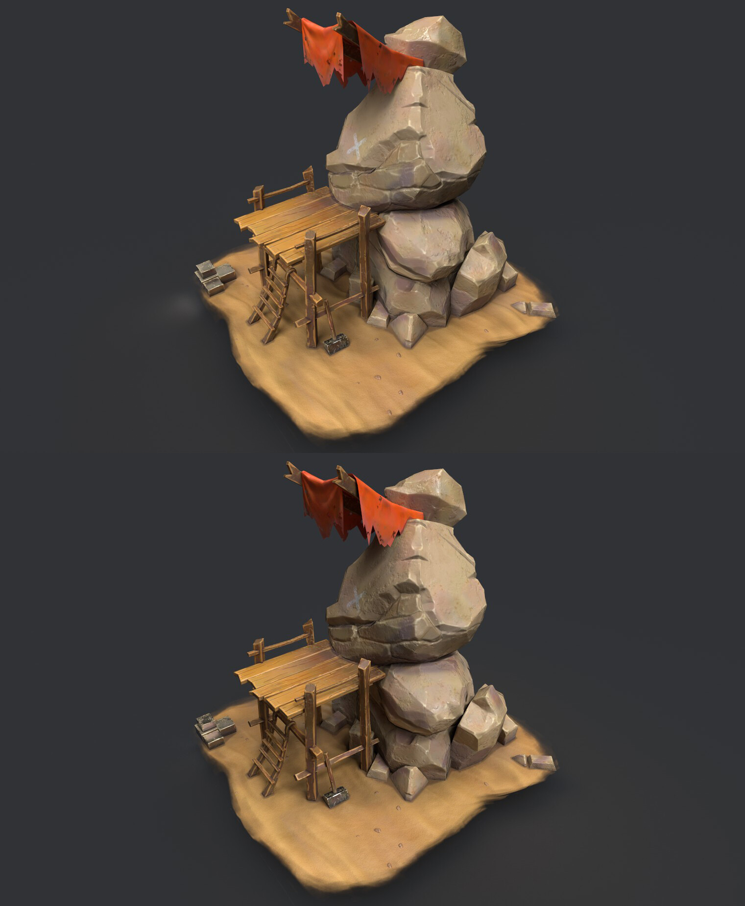 ArtStation - Wooden platform